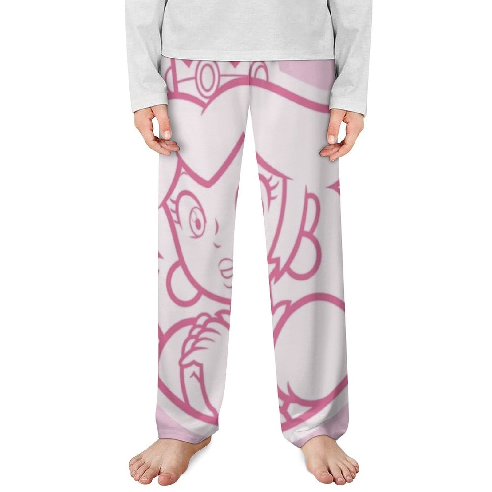 Mario Princess Peach Pajama Pants for Girls Kids Anime Sleep Bottoms ...