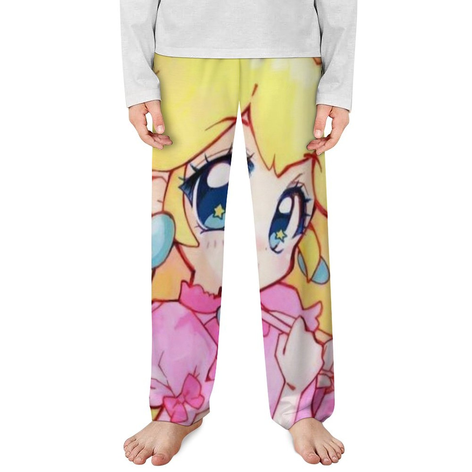 Mario Princess Peach Pajama Pants for Girls Kids Anime Sleep Bottoms ...