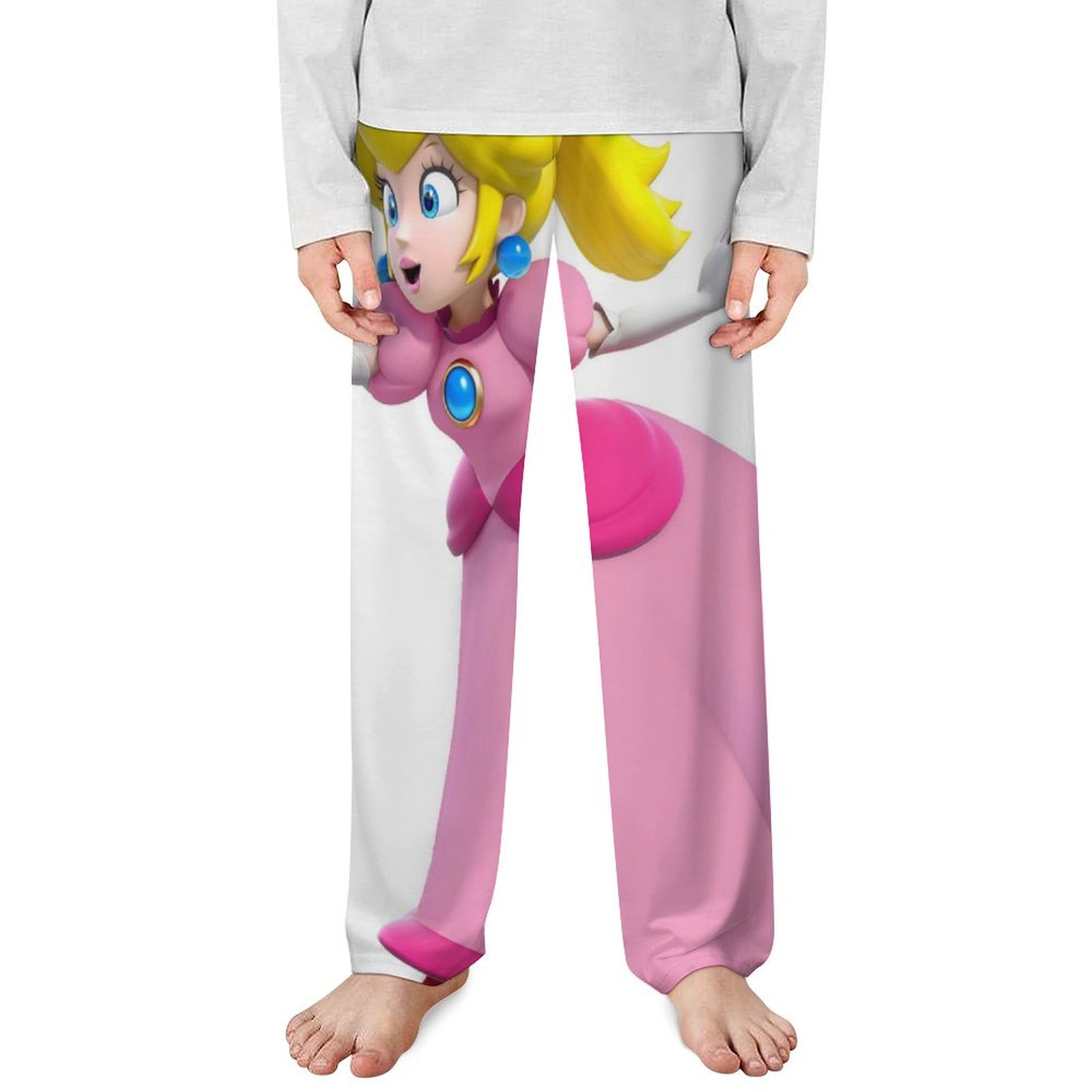Mario Princess Peach Pajama Pants for Girls Kids Anime Sleep Bottoms ...