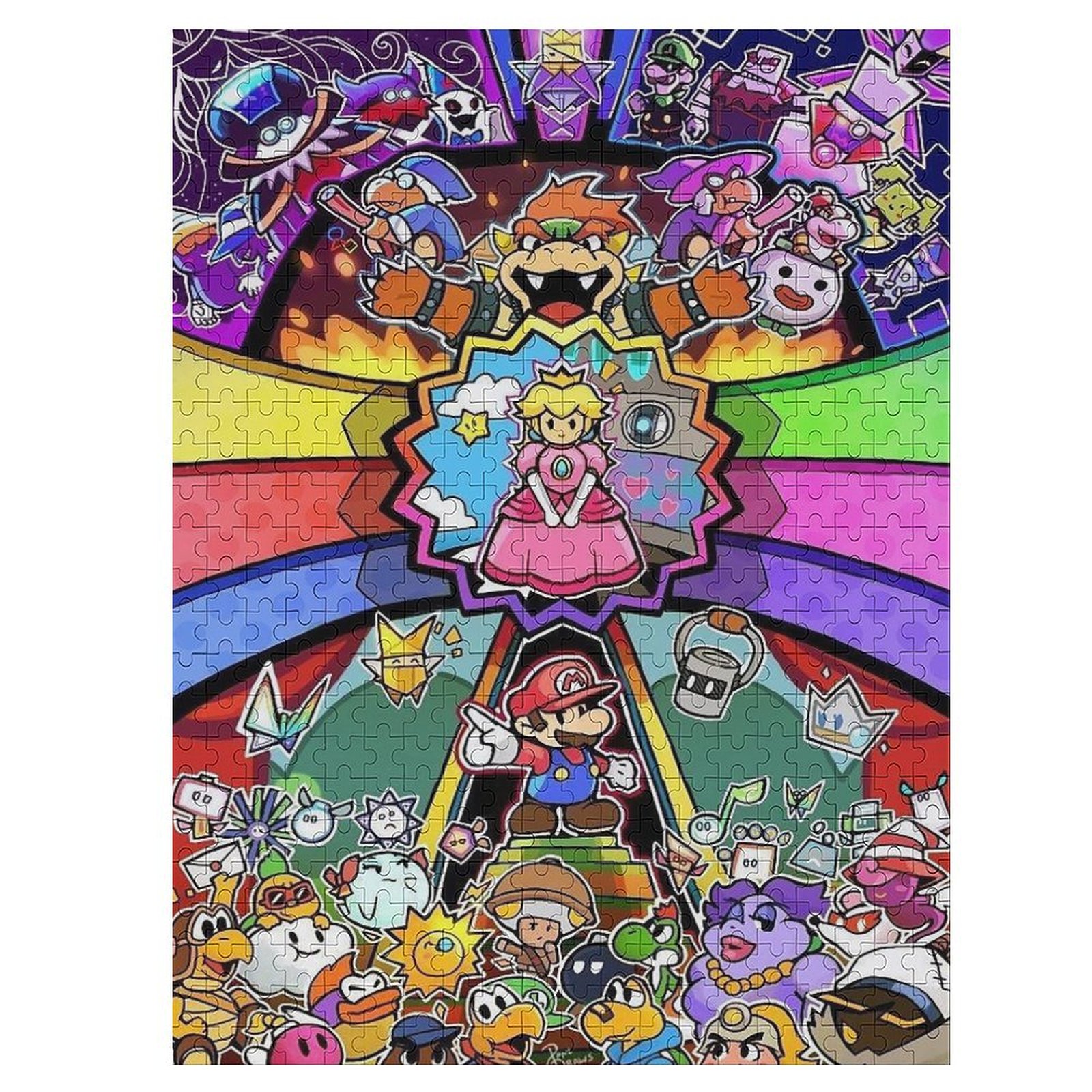 Mario Princess Peach Puzzles for Cartoon Child Home Entertainment 500 ...