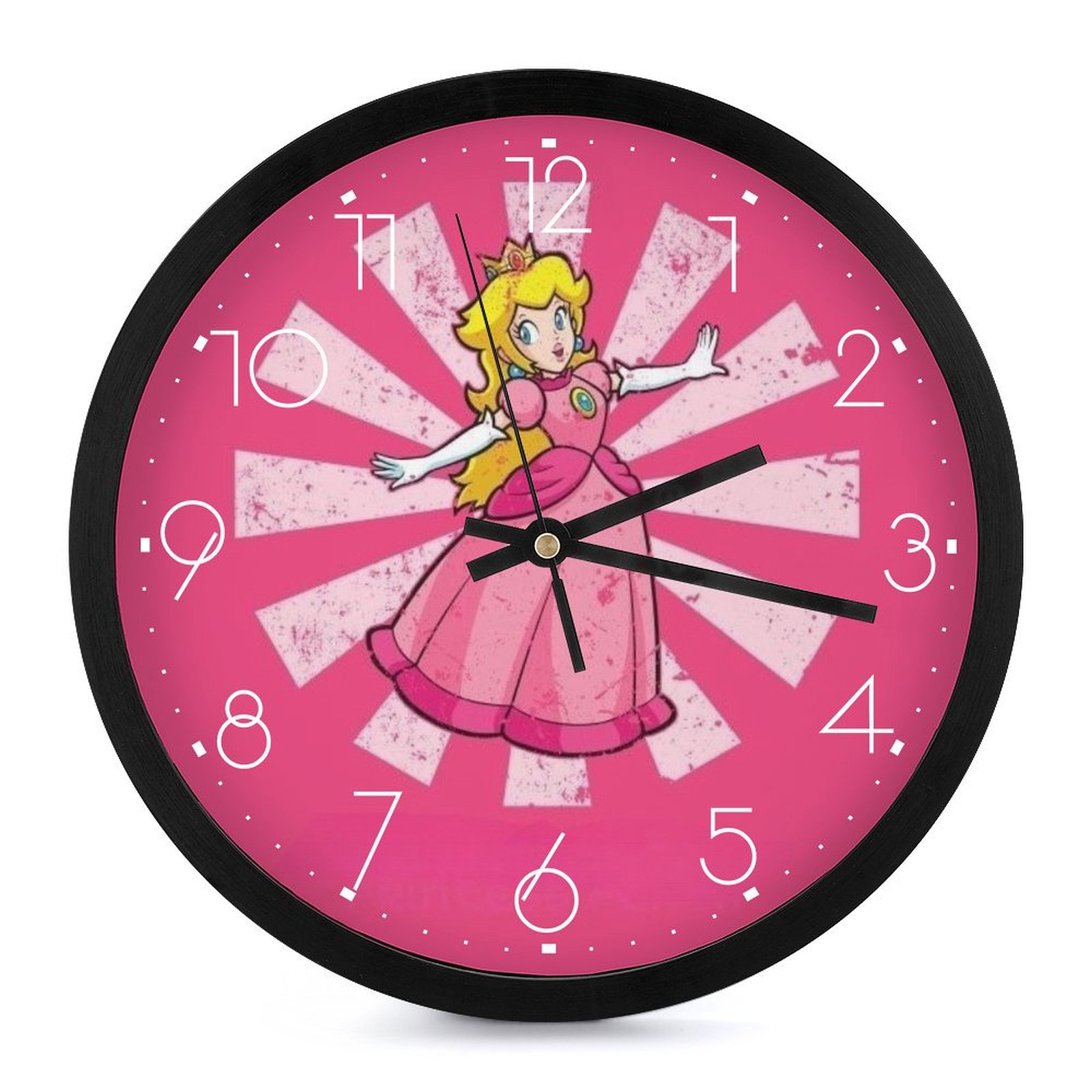 Mario Princess Peach Round wall clocks battery operated decorative ...