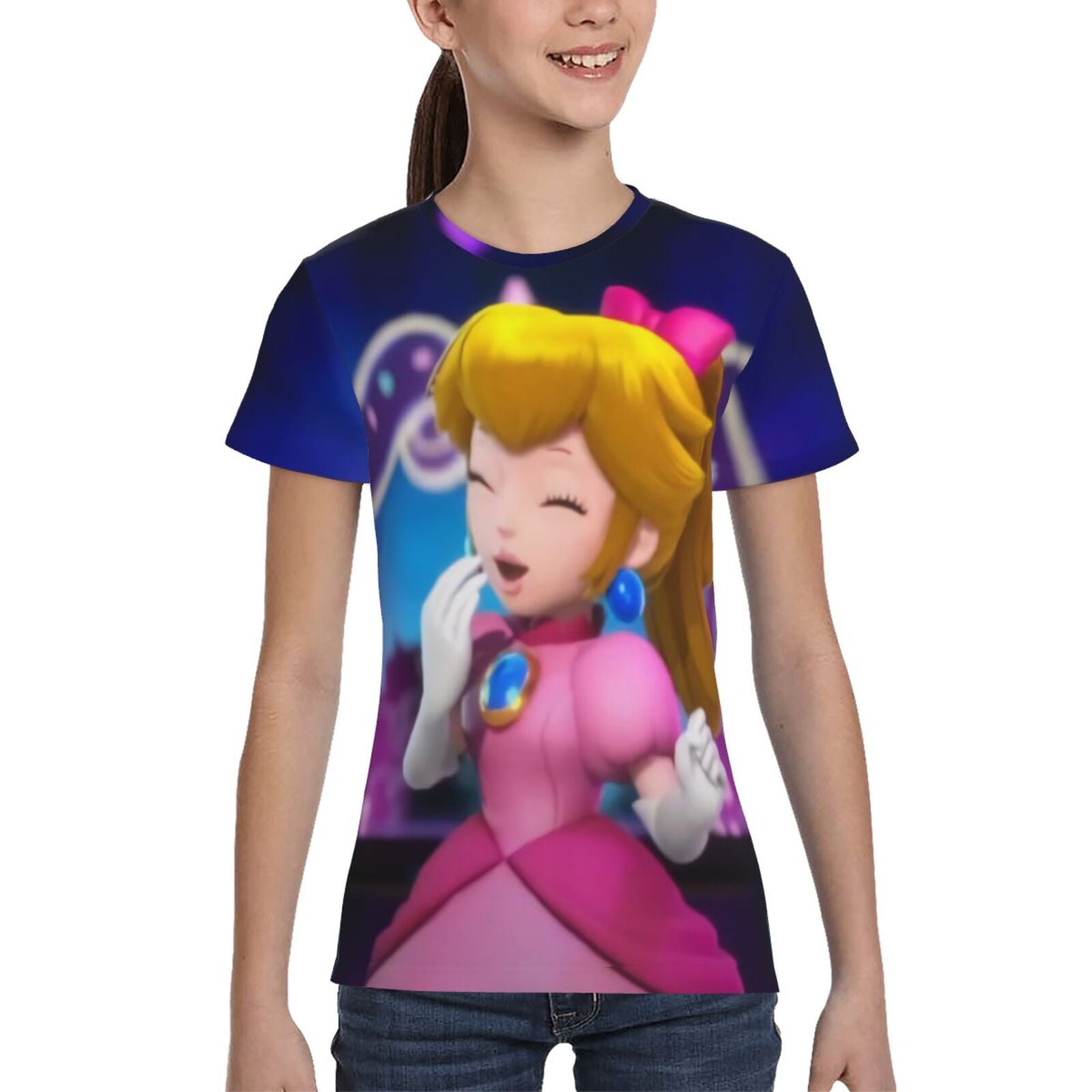 Mario Princess Peach Shirts for Girls,Girls and Toddlers' Summer Short ...