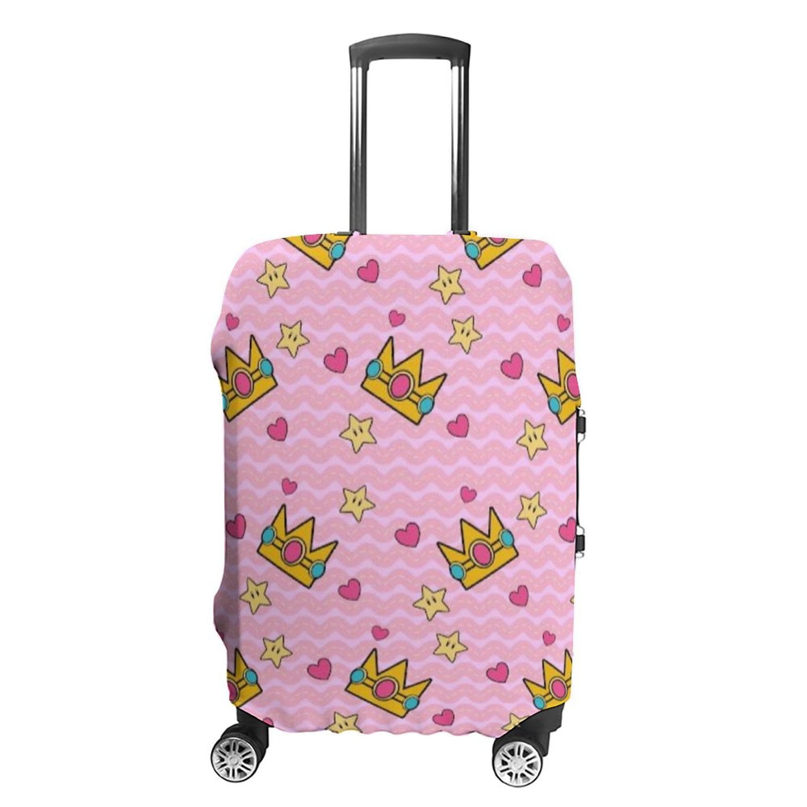 Mario Princess Peach Travel Luggage Cover Luggage Cover fits S suitcase ...
