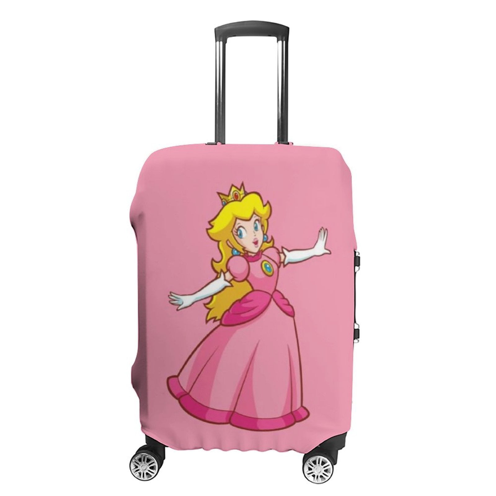 Mario Princess Peach Travel Luggage Cover Luggage Cover fits S suitcase ...