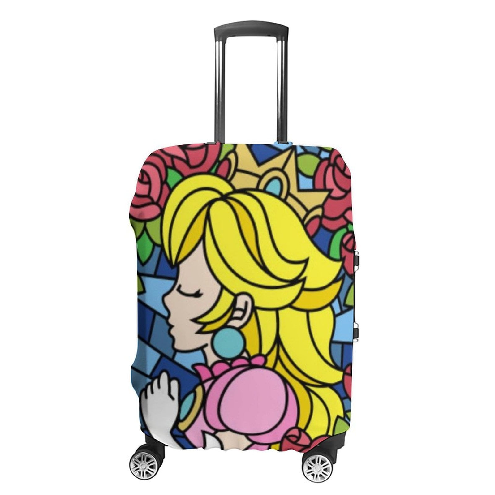 Mario Princess Peach Travel Luggage Cover Luggage Cover fits XL ...
