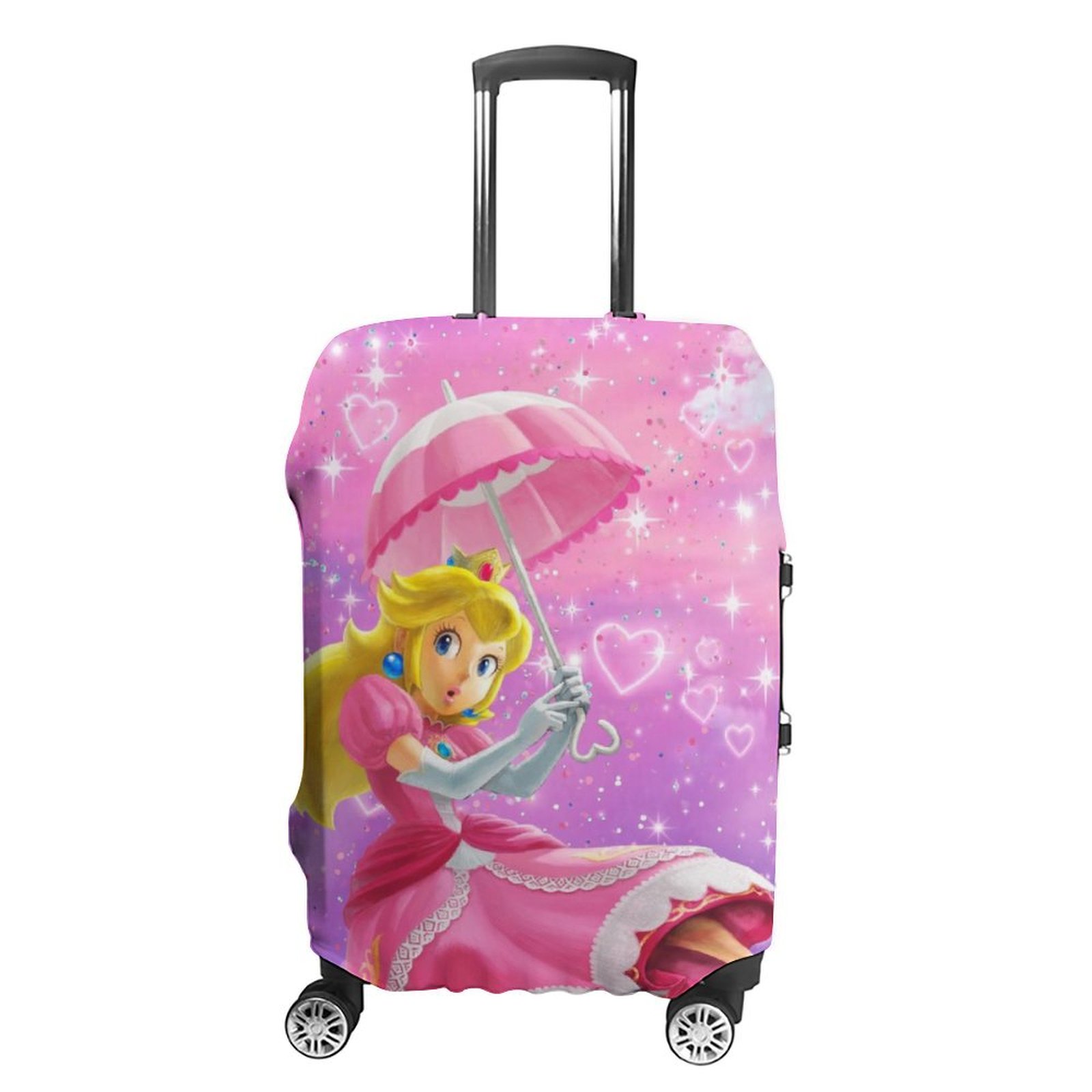 Mario Princess Peach Travel Luggage Cover Luggage Cover fits XL ...