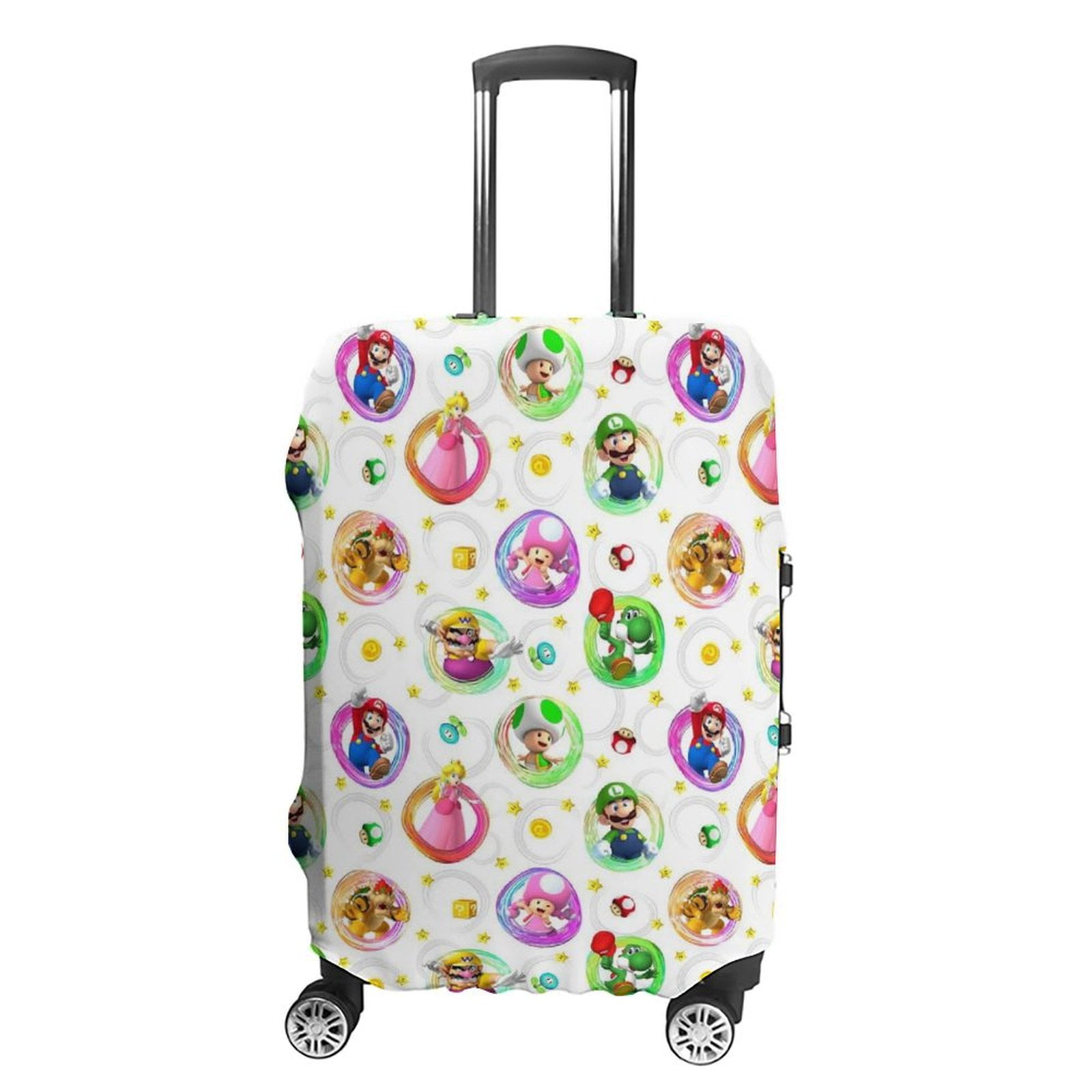 Mario Princess Peach Travel Luggage Cover Luggage Cover fits XL ...