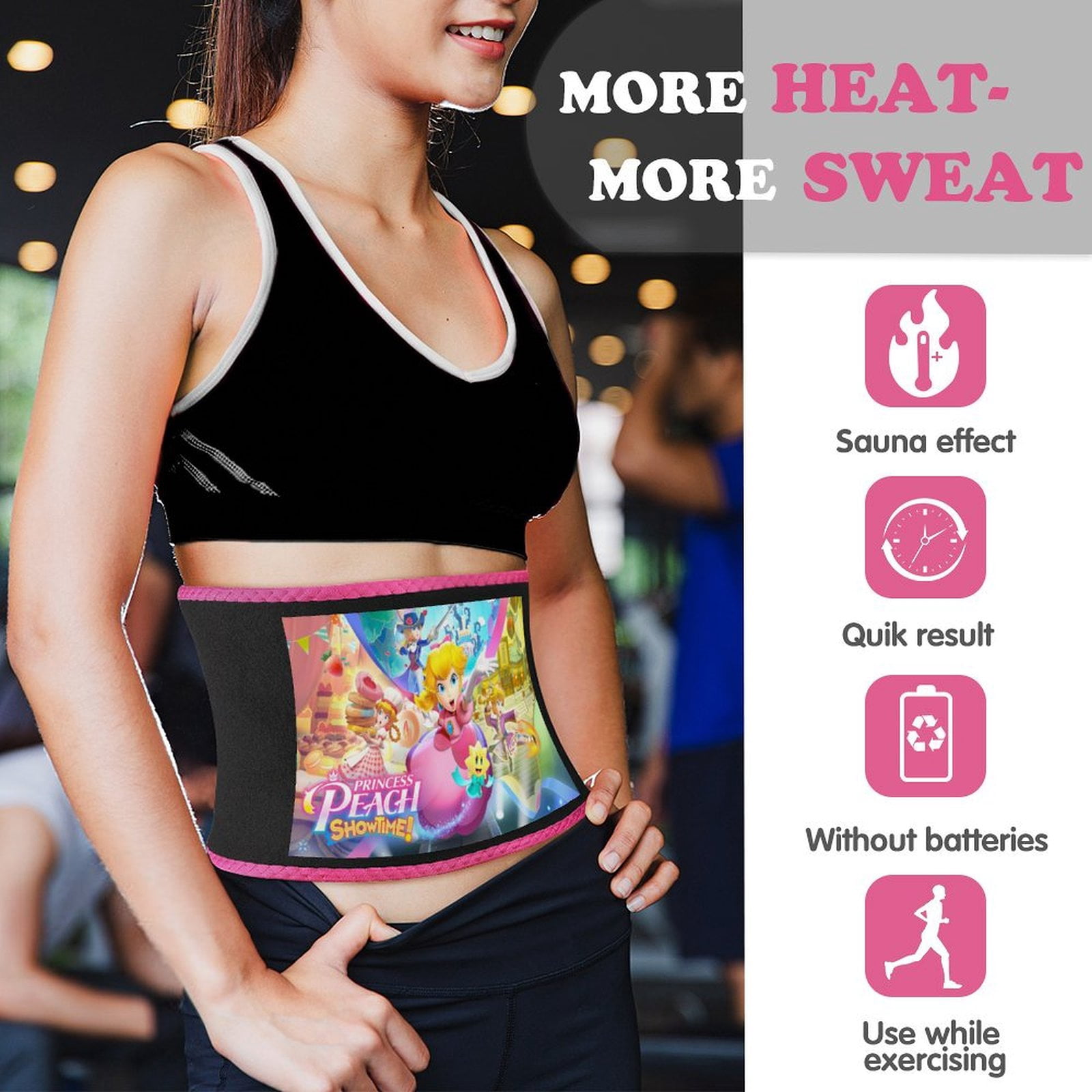 Mario Princess Peach Weight Lifting Belt, Powerlifting Belt for Men ...
