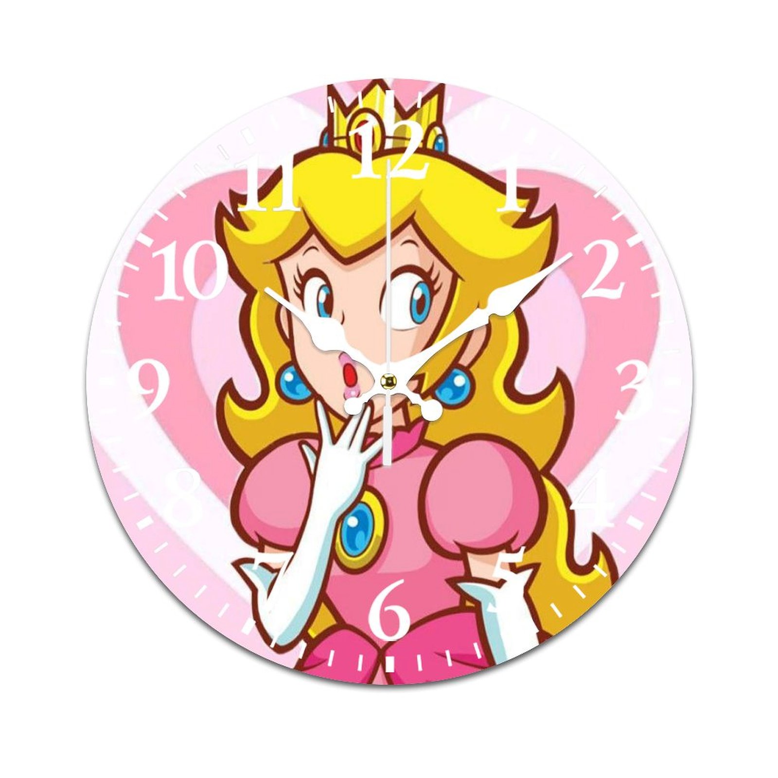 Mario Princess Peach wall clocks battery operated decorative 34cm/13 ...