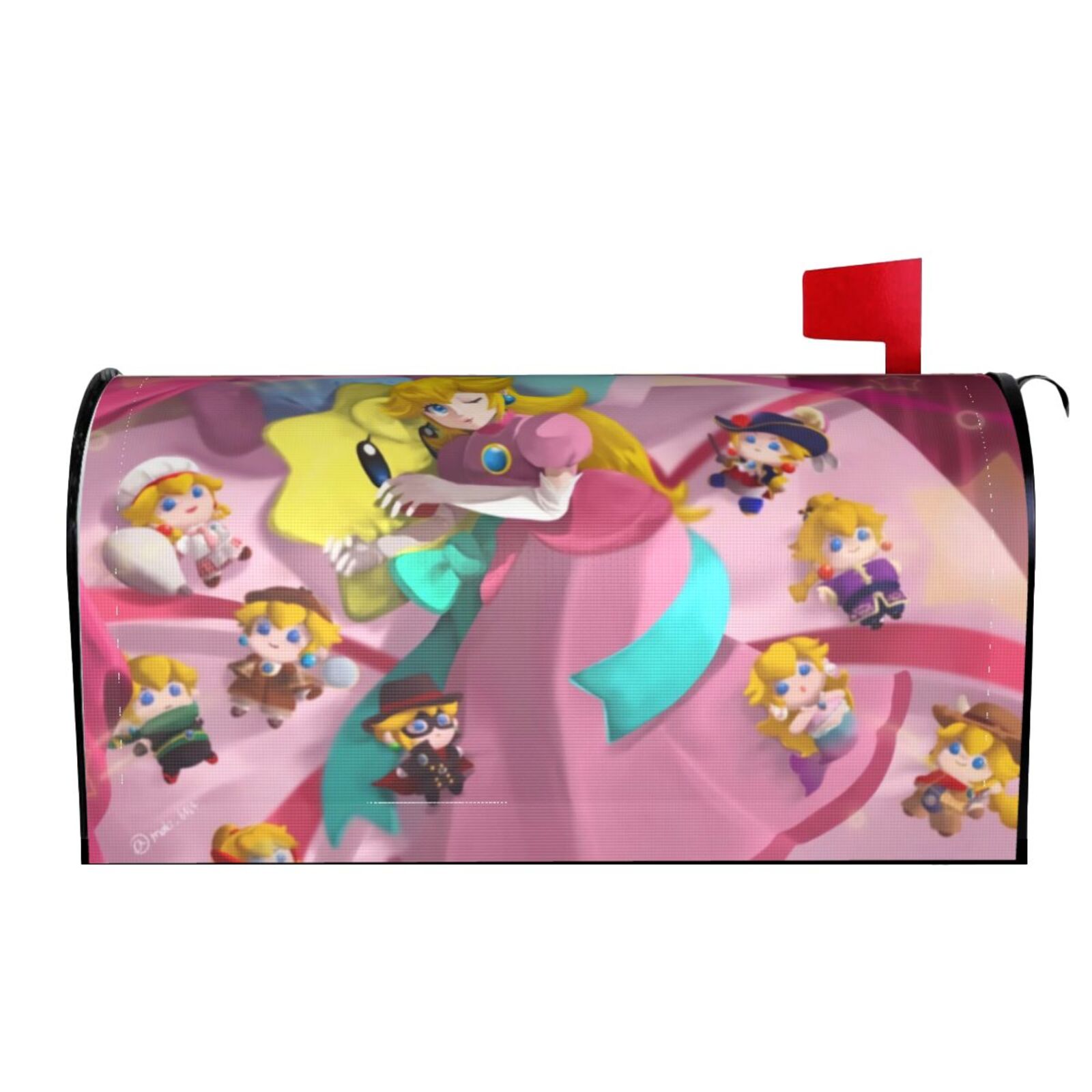 Mario Princess Peach5 Cartoon Character Mailbox Cover Magnetic Standard ...