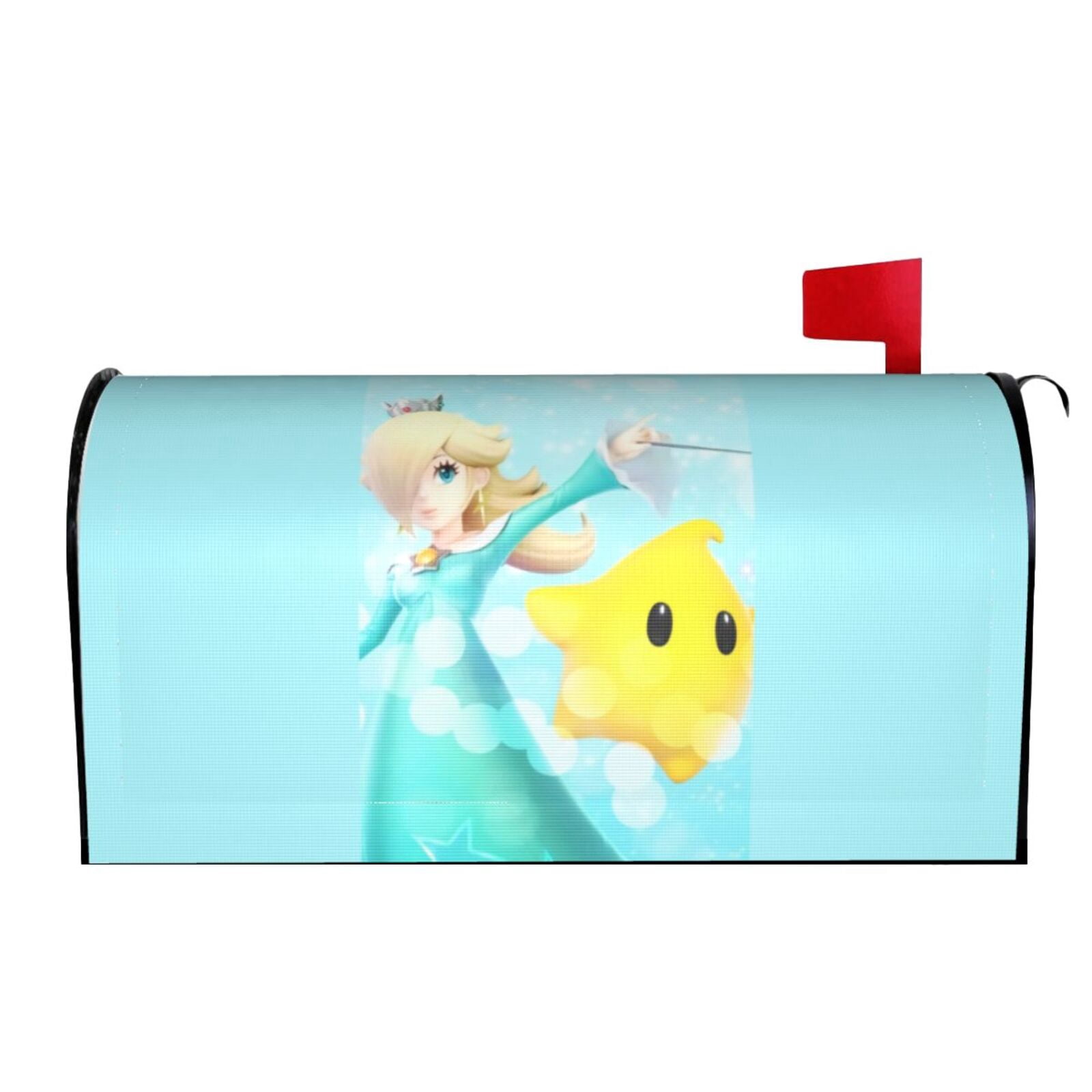 Mario Princess Rosalina Blue Cartoon Character Mailbox Cover Magnetic ...