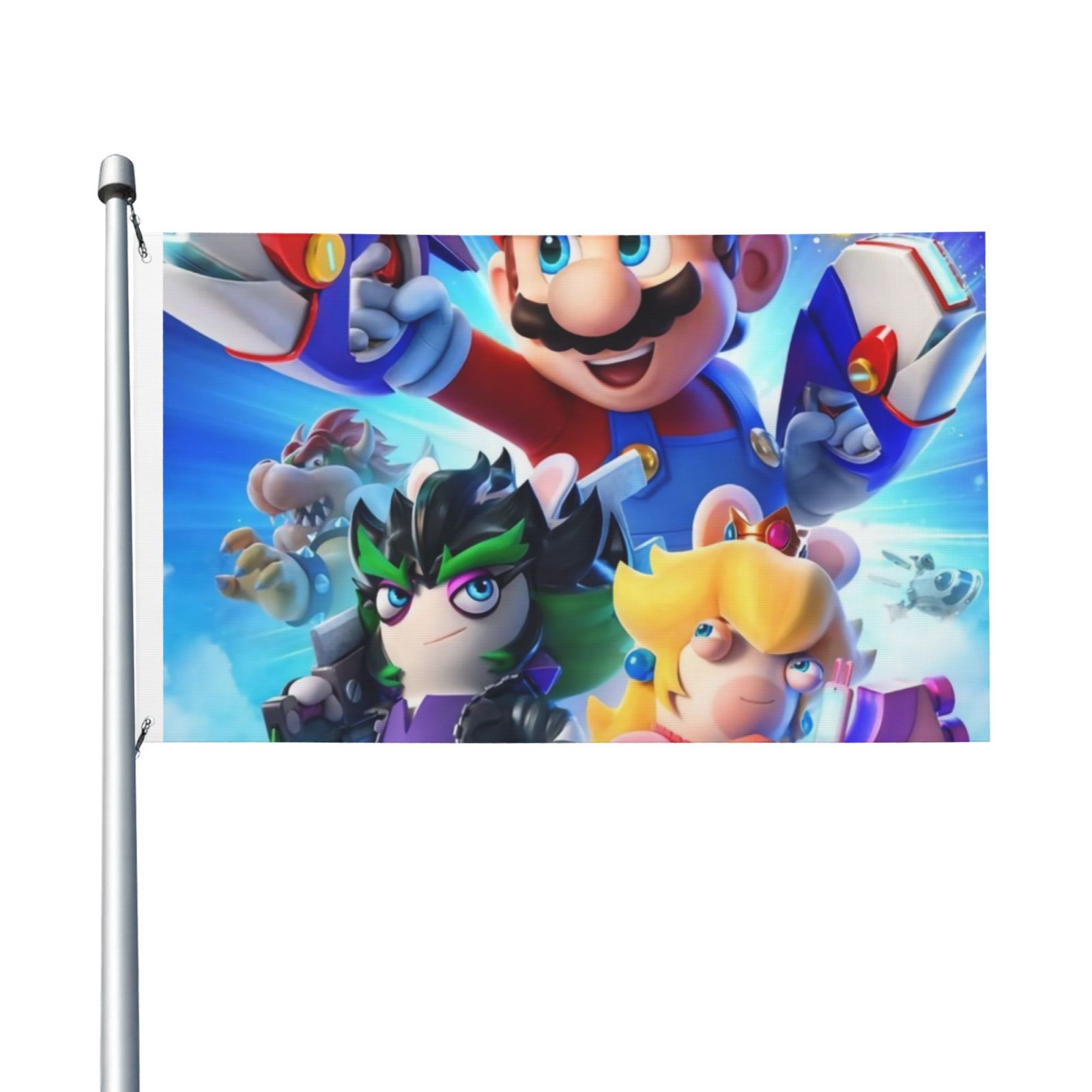 Mario Rabbids Sparks Of Hope2 3x5ft Face Flag Fade Proof Holiday Fall ...