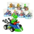Mario Racing Kart Toy Yoshi Racing Kart Mario Cake Toppers Princess ...