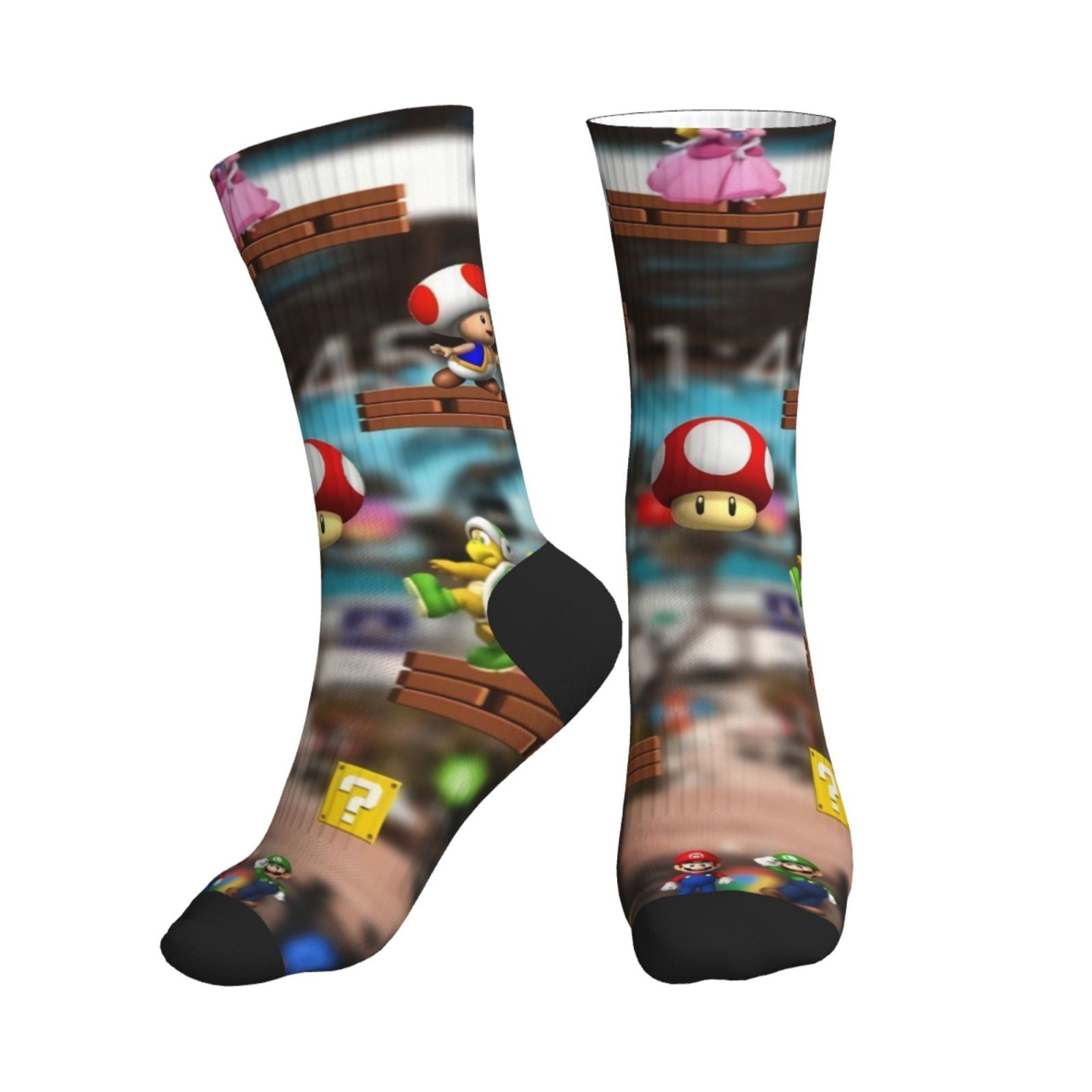 Mario Red Mushroom365 Crew Socks, Funky Silky Comfort Socks For Men ...