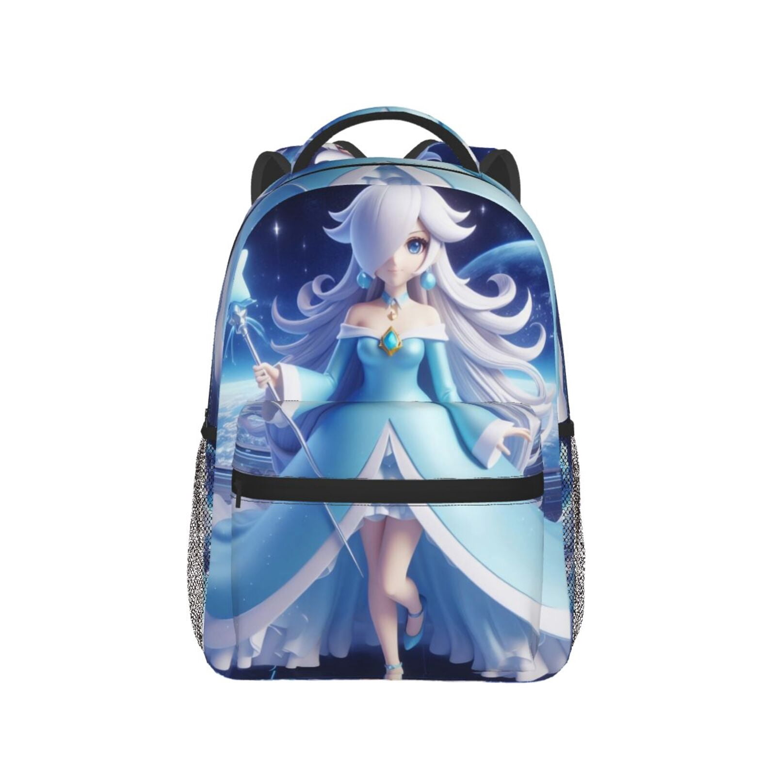 Mario Rosalina Blue Backpack,Polyester Travel Backpack for Women Men ...