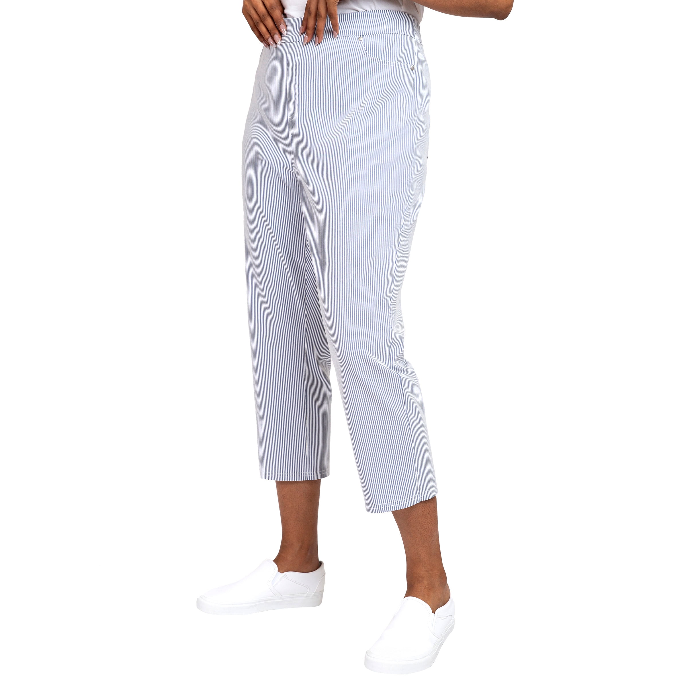 Mario Serrani Women's Comfort Stretch Pull-On Capri, XXL - Walmart.com