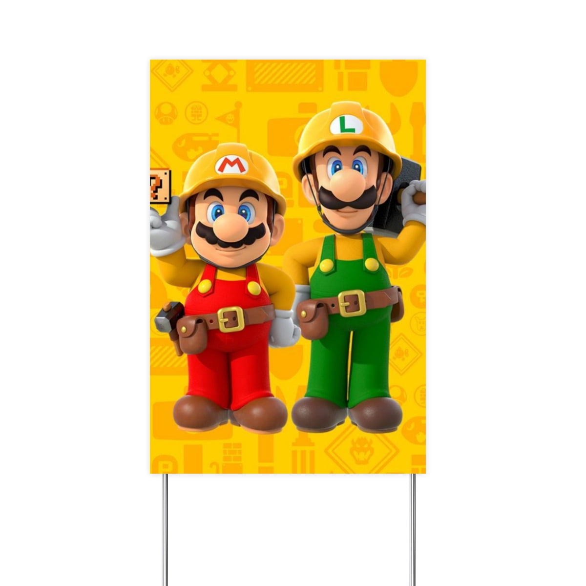 Mario Sign Yard Garden Club Farm Bathroom Wall Decor Sign Poster Plaque ...