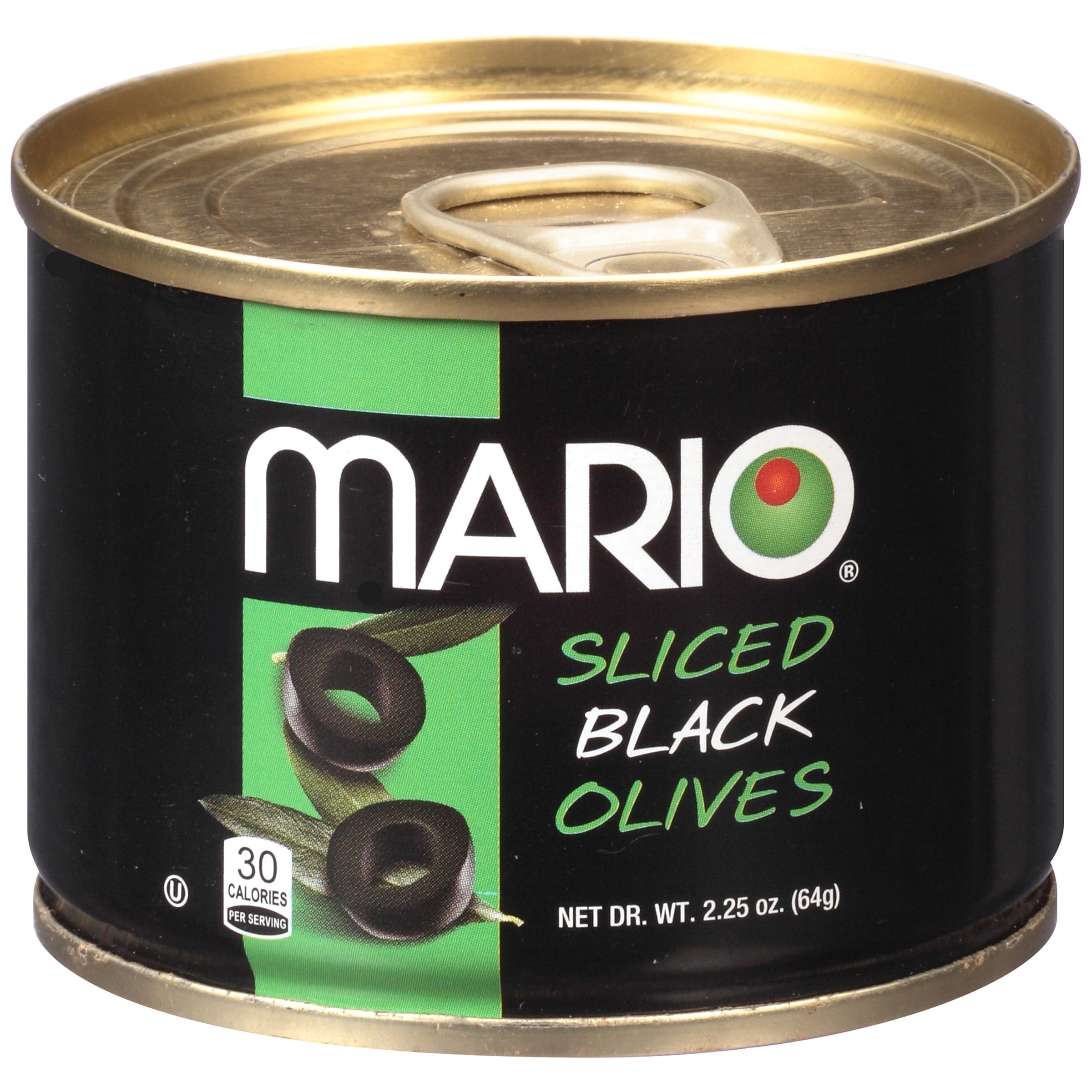 Mario Sliced Ripe Black Olives, 2.25 oz Tin, Gluten-Free, Kosher, Ideal ...