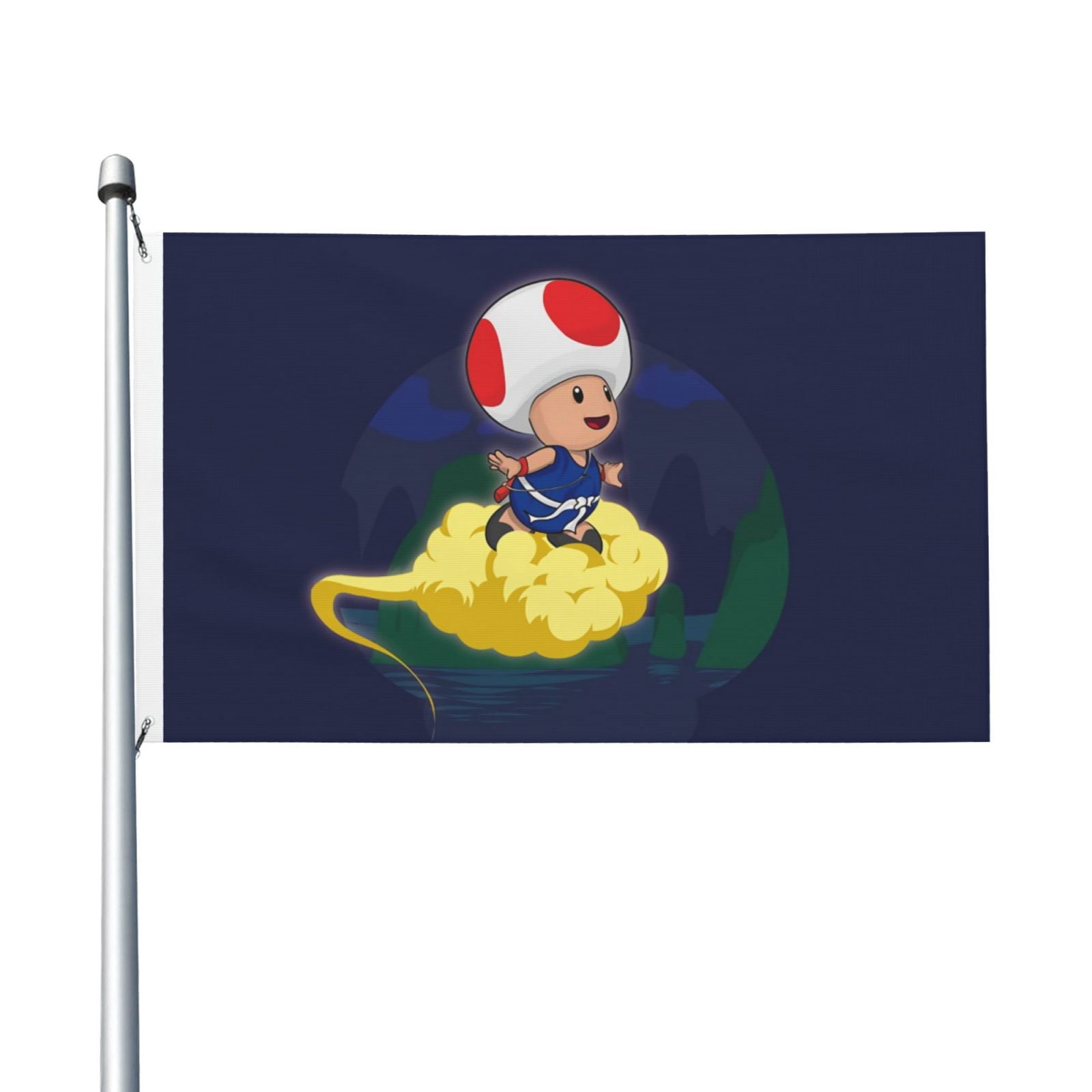 Mario Son Toad 3x5ft Face Flag Fade Proof Holiday Fall Flag Outdoor ...