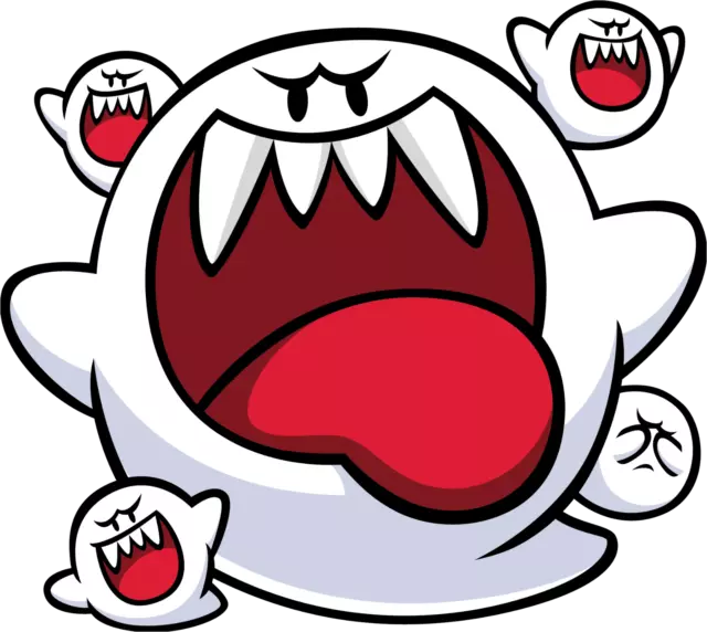 Mario Sticker Ghost Boo Nintendo Phone Decal Water Bottle Stickers Car ...