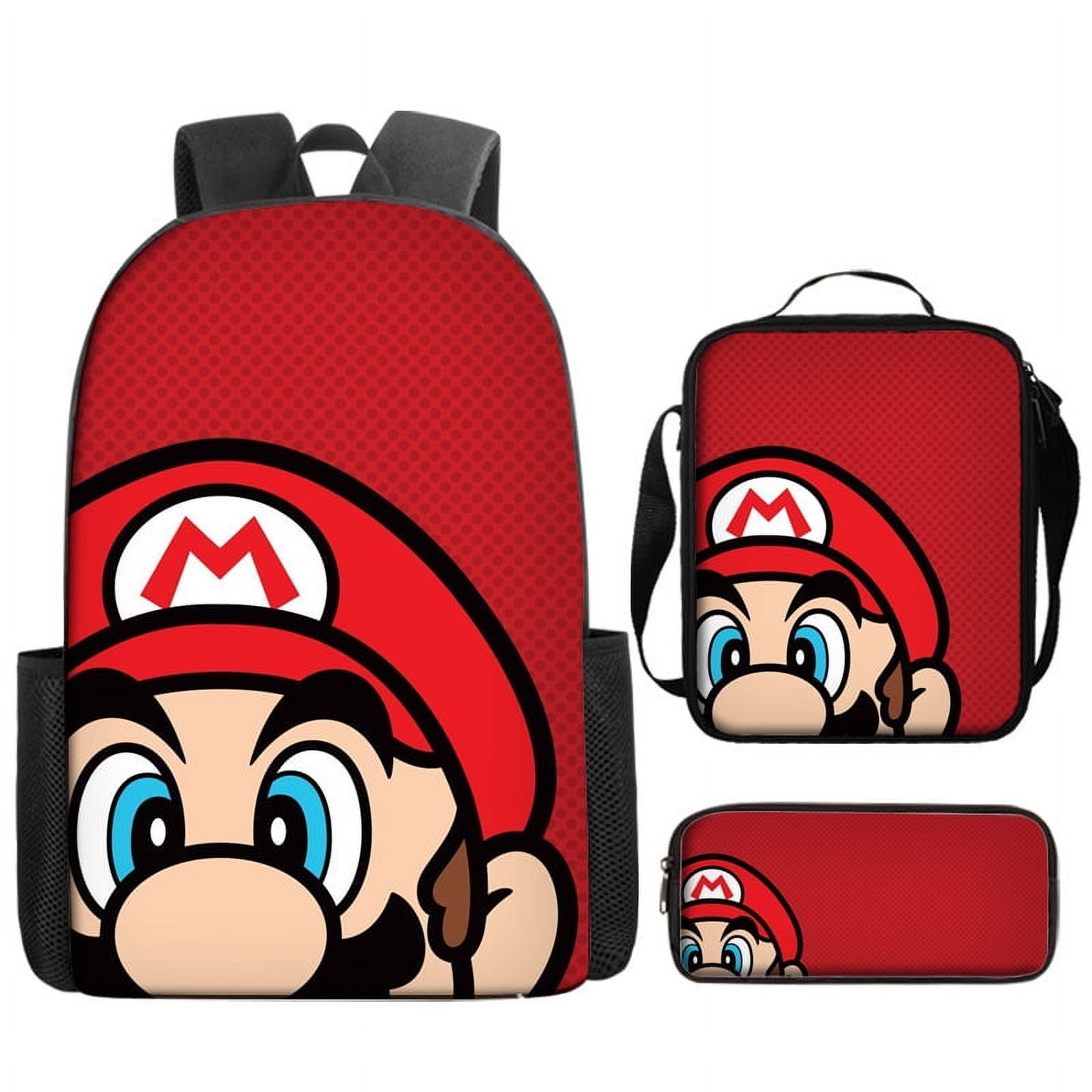 Mario Super Mario Brothers School Bag Three-piece Backpack for ...