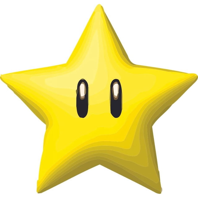 Design with Vinyl Super Mario Star Power Wall Sticker - Walmart.com