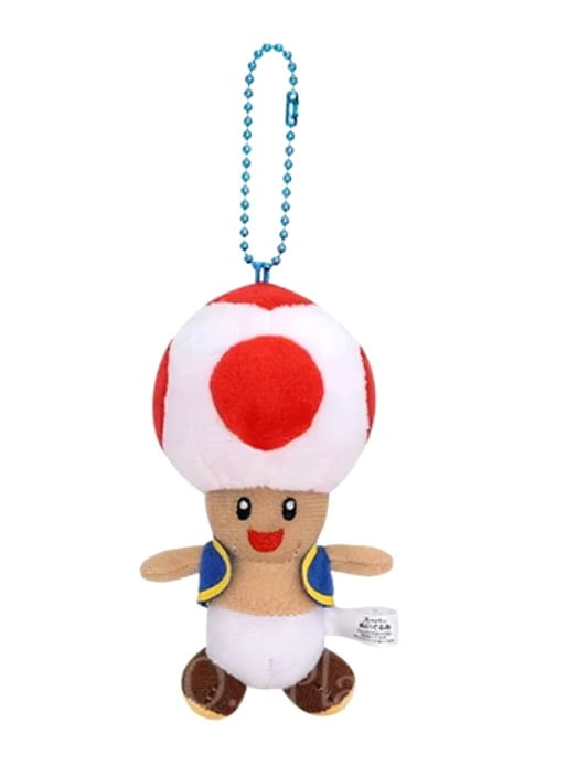 Mario Toad Plush Keychain Plush Key Clip, 3.5 inch tall - Walmart.com