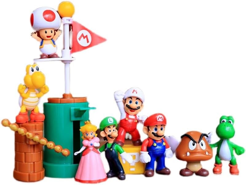 Mario Toys,Super Mary Action Figures Toys,Mario Characters，Mario Bros ...