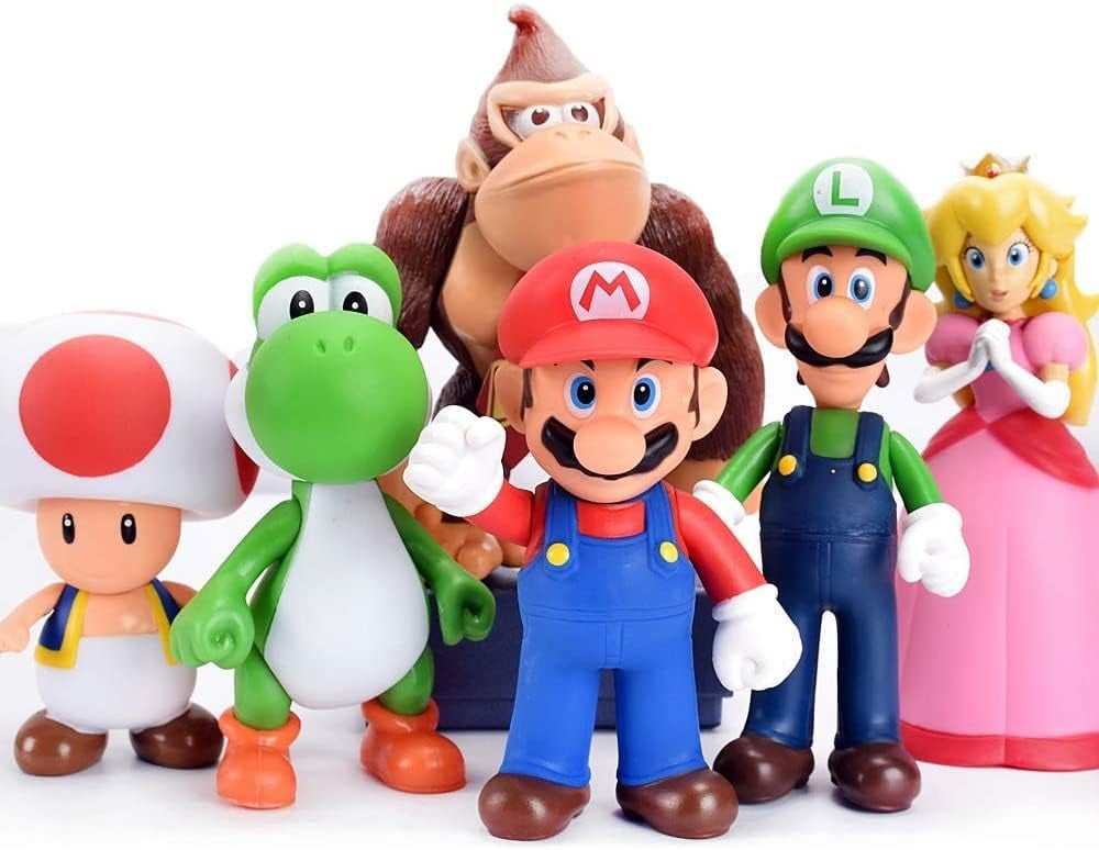 Mario Toys,Super Mary Action Figures Toys,Mario Characters，Mario Bros ...