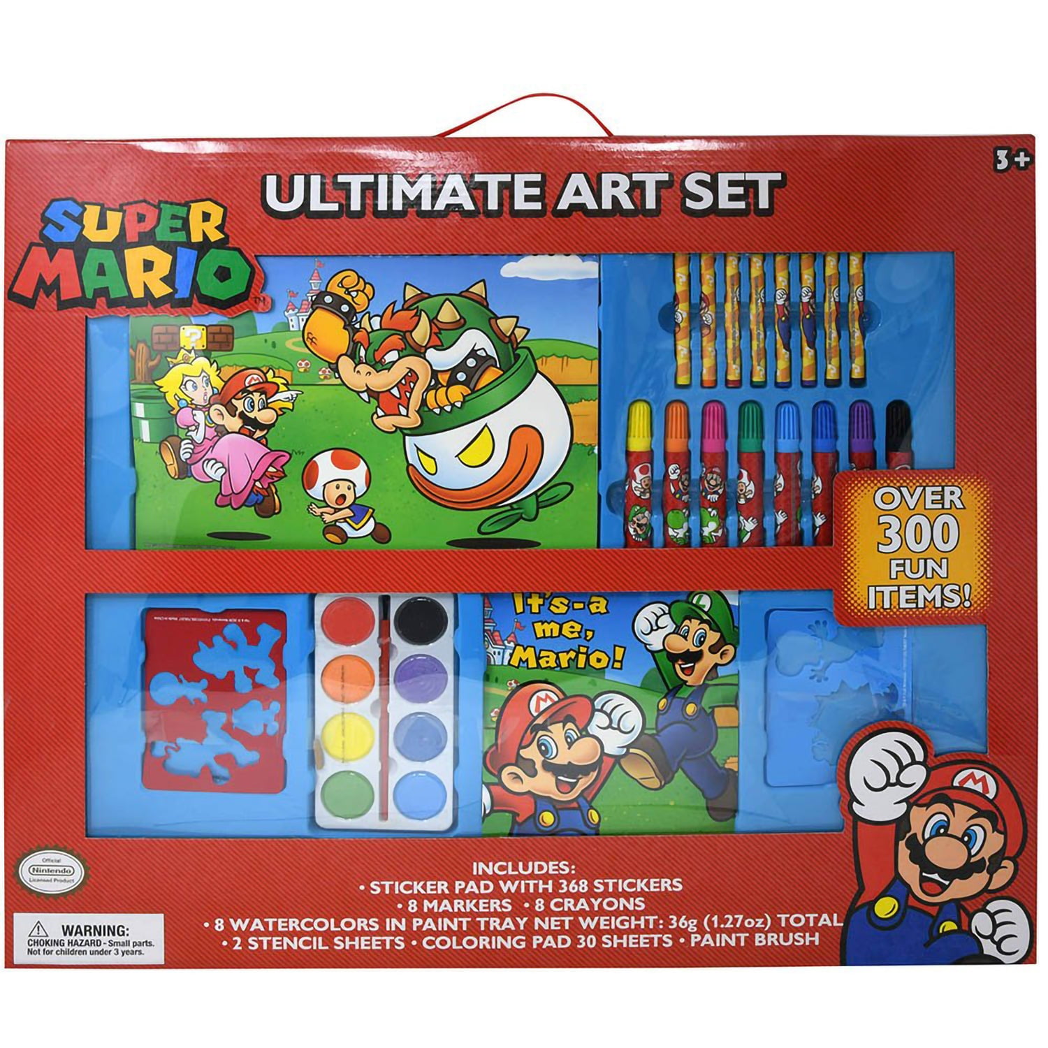 Mario Ultimate Art Stationery Set in Box - Walmart.com