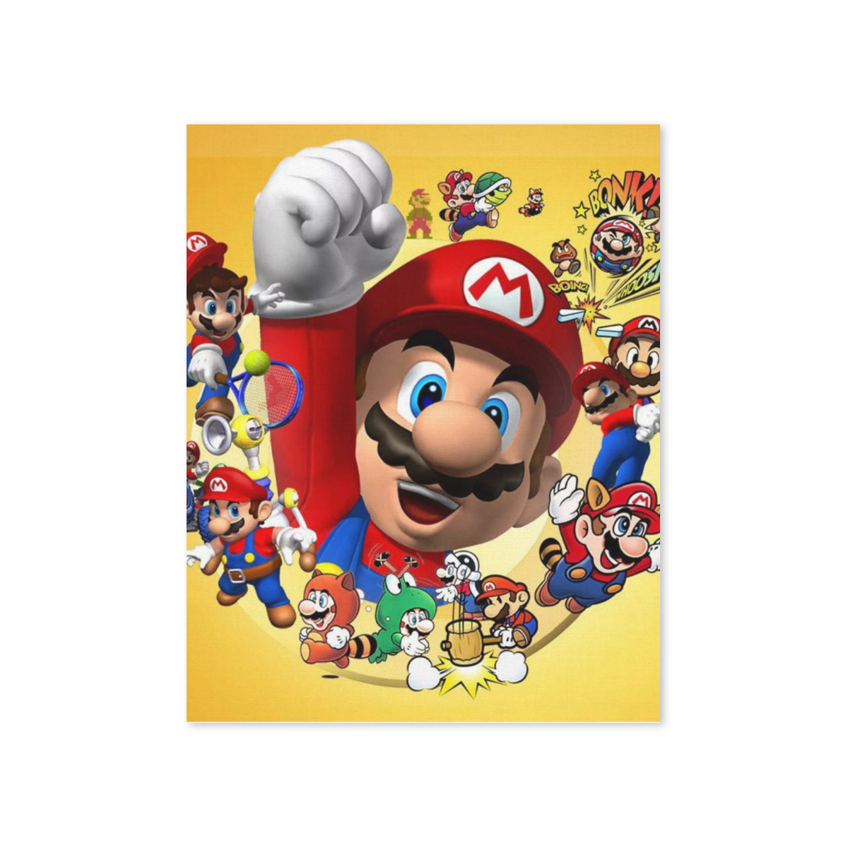 Mario Unframed Posters Canvas Art Posters Cartoon Posters Birthday ...