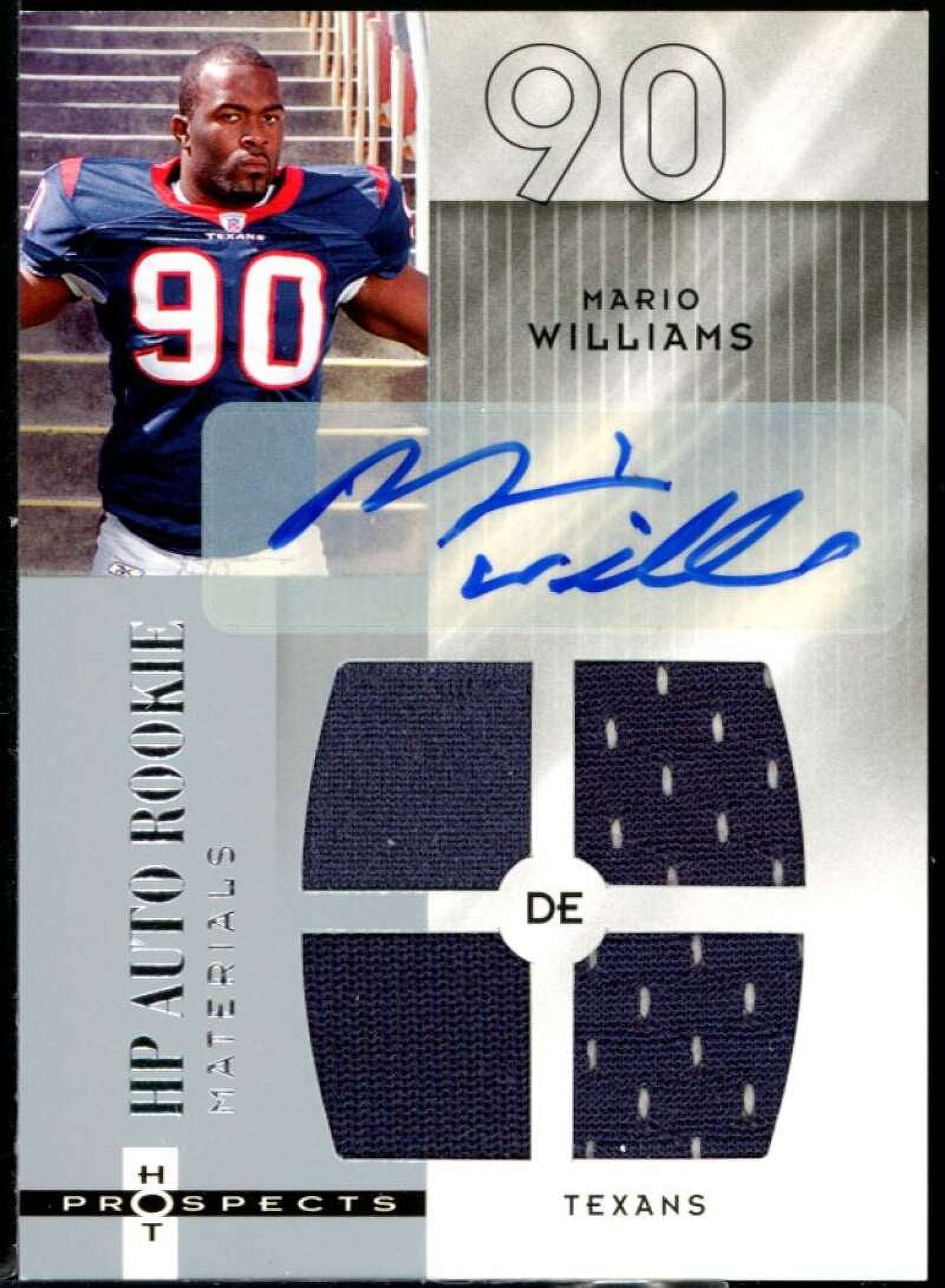 Mario Williams JSY AU Rookie Card 2006 Hot Prospects #214 - Walmart.com