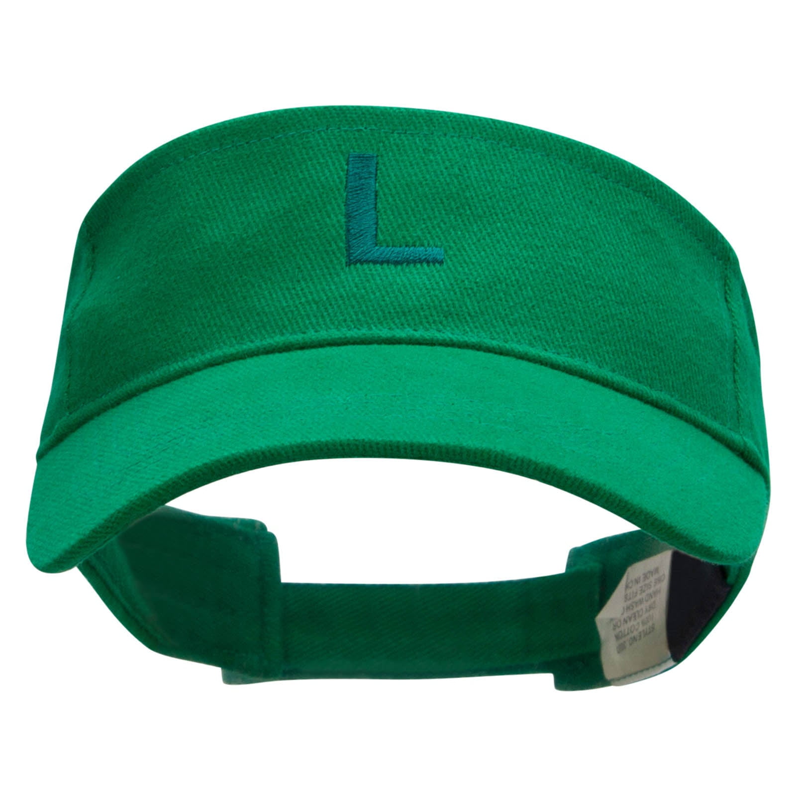 Mario World Logo Embroidered Brushed Sports Visor - Forest OSFM - Walmart.com