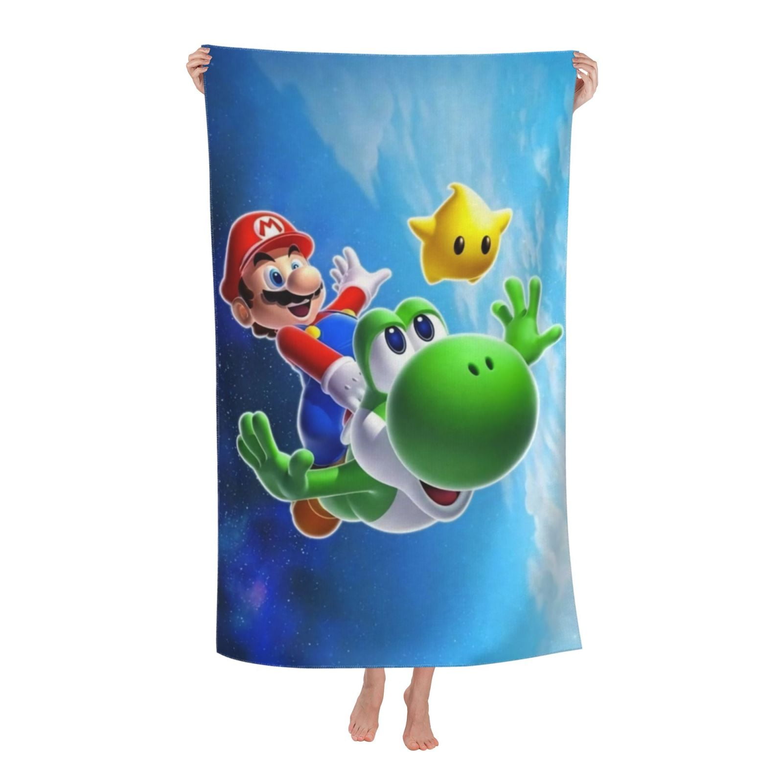 Mario Yoshi Bath Towels for Kids and Adults,Soft Microfiber Bath Beach ...