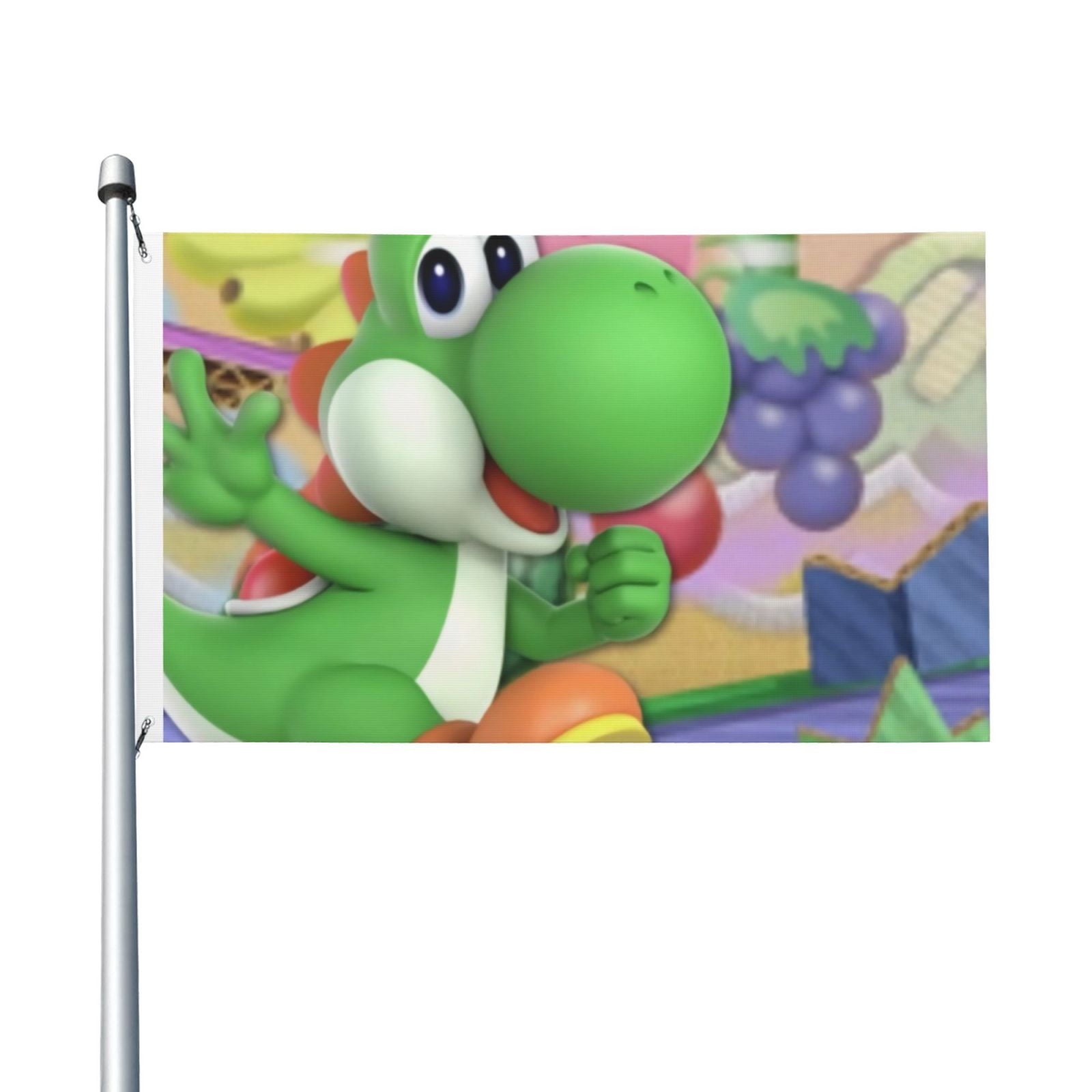Mario Yoshi3 3x5ft Face Flag Fade Proof Holiday Fall Flag Outdoor ...