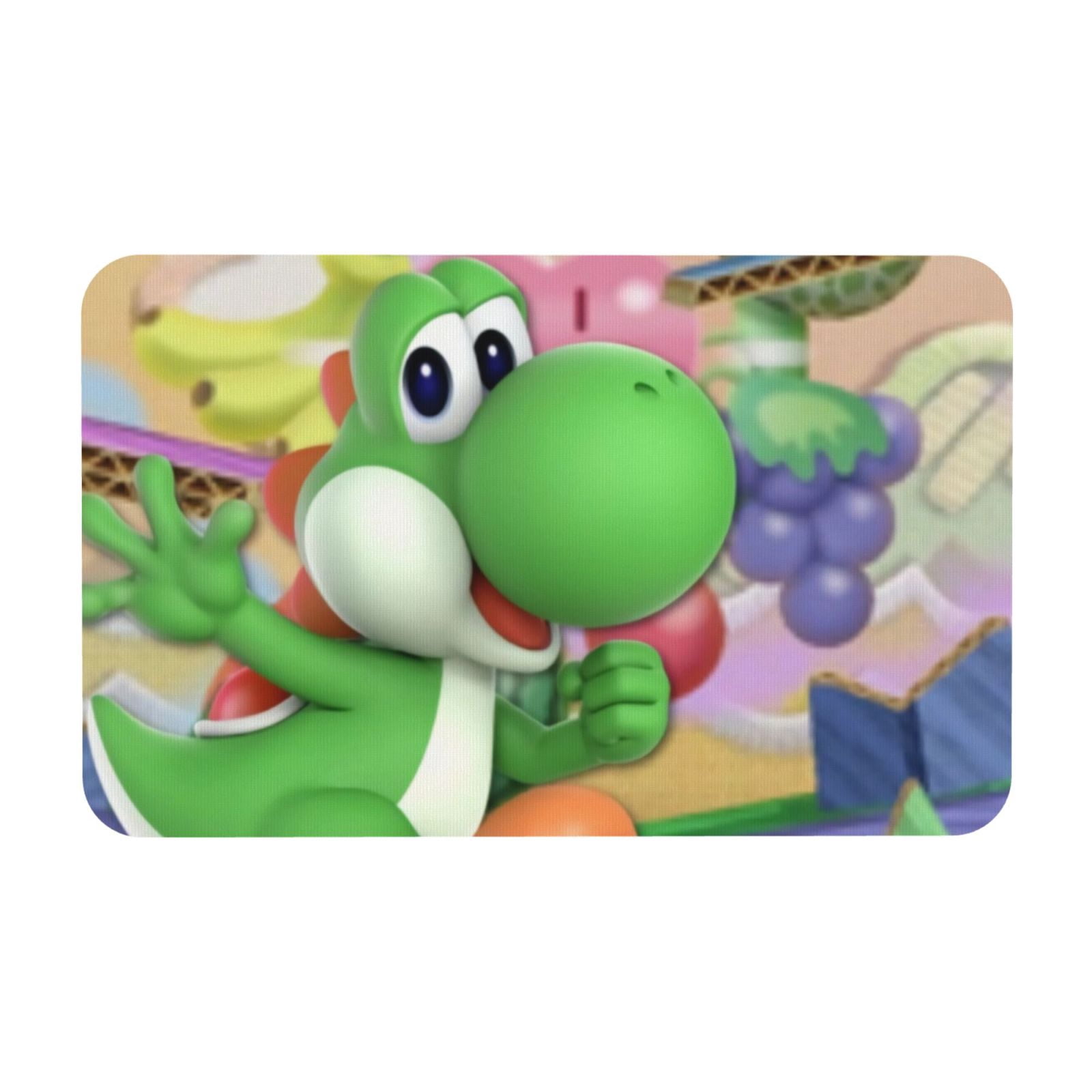 Mario Yoshi3 Bath Mat,Diatomite Bath Mat,Super Absorbent Bathmat,Rubber ...
