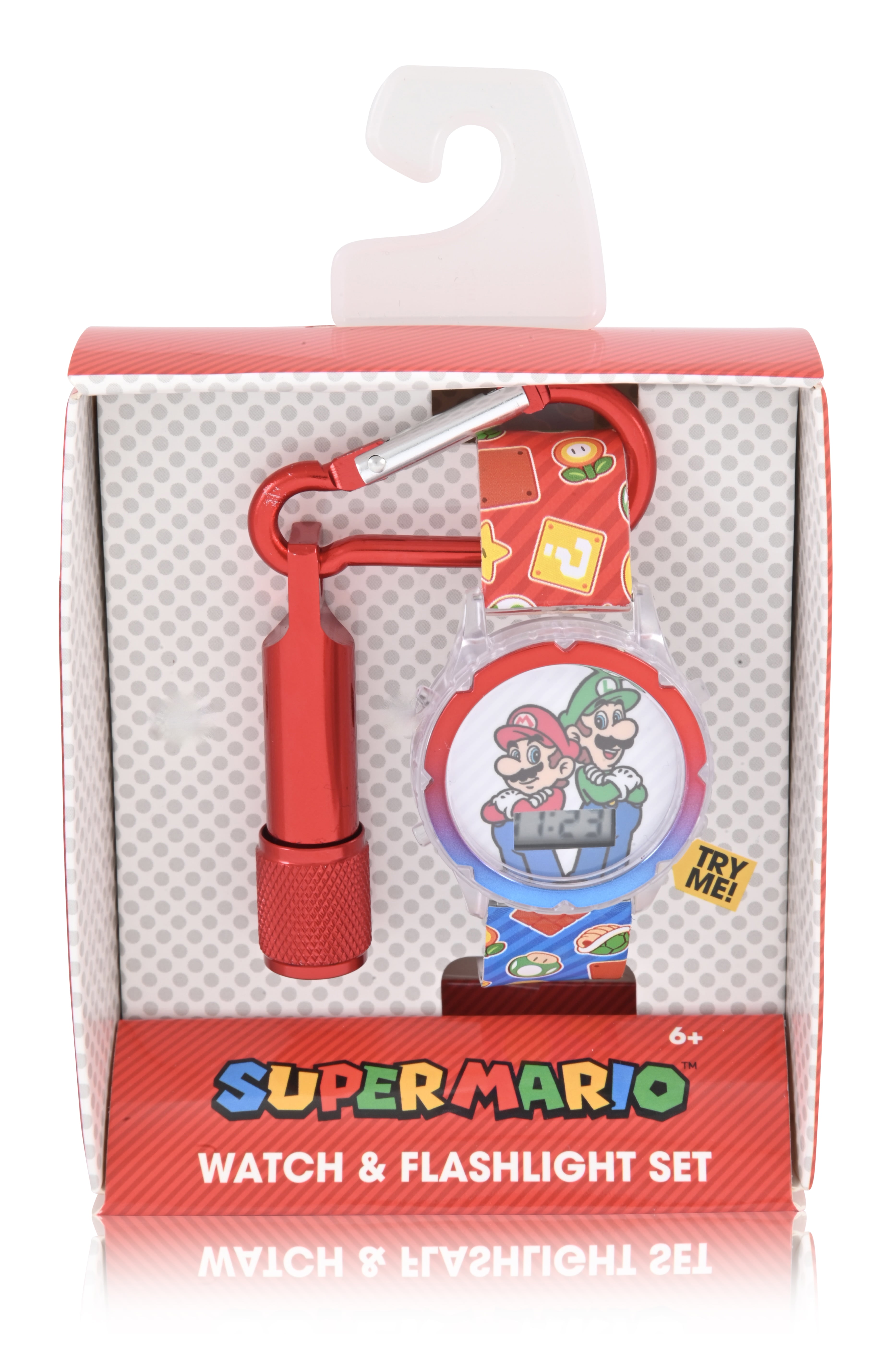 Nintendo Super Mario Brothers Unisex Child Red and Blue 2pc LCD Watch ...