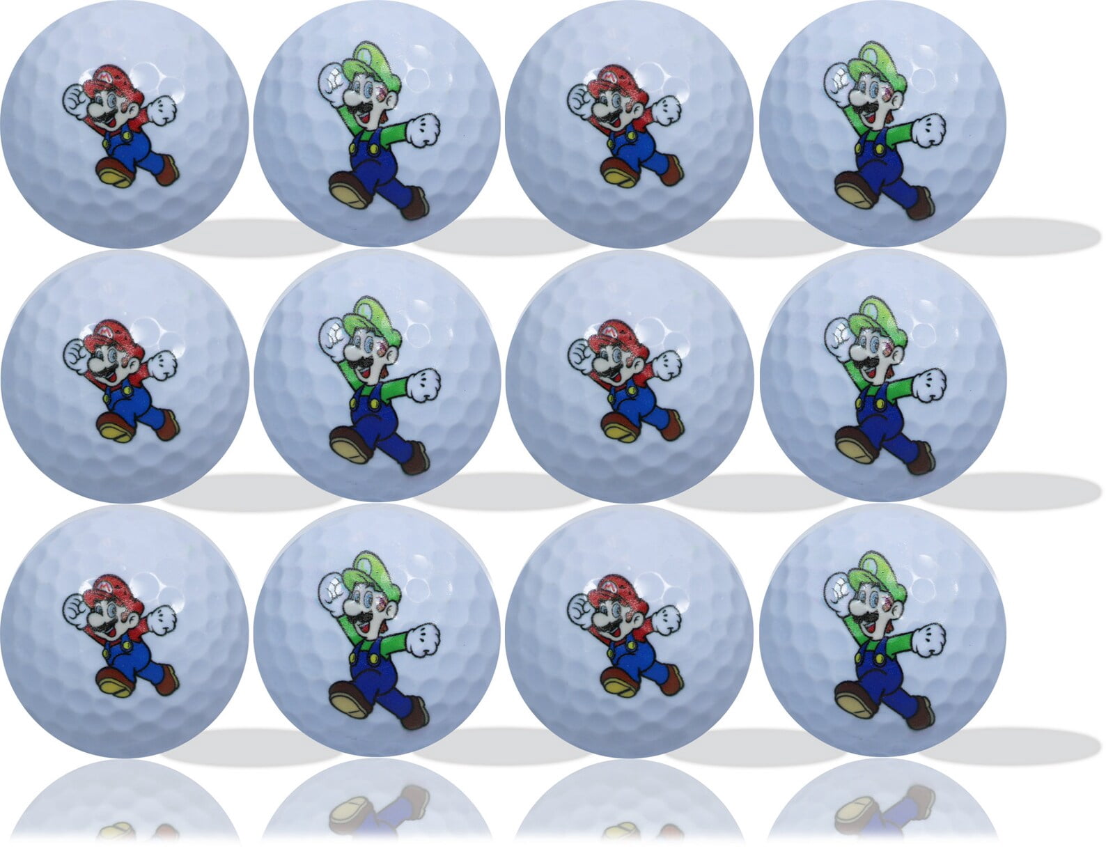 Mario and Luigi Golf Balls 12 Pack - Walmart.com