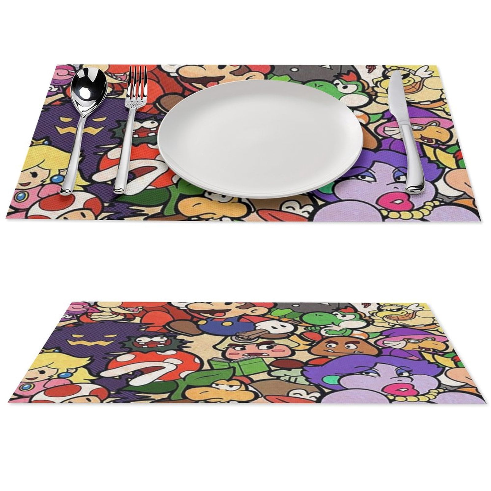 Mario kids plastic waterproof placemat 4 PCS - Walmart.com