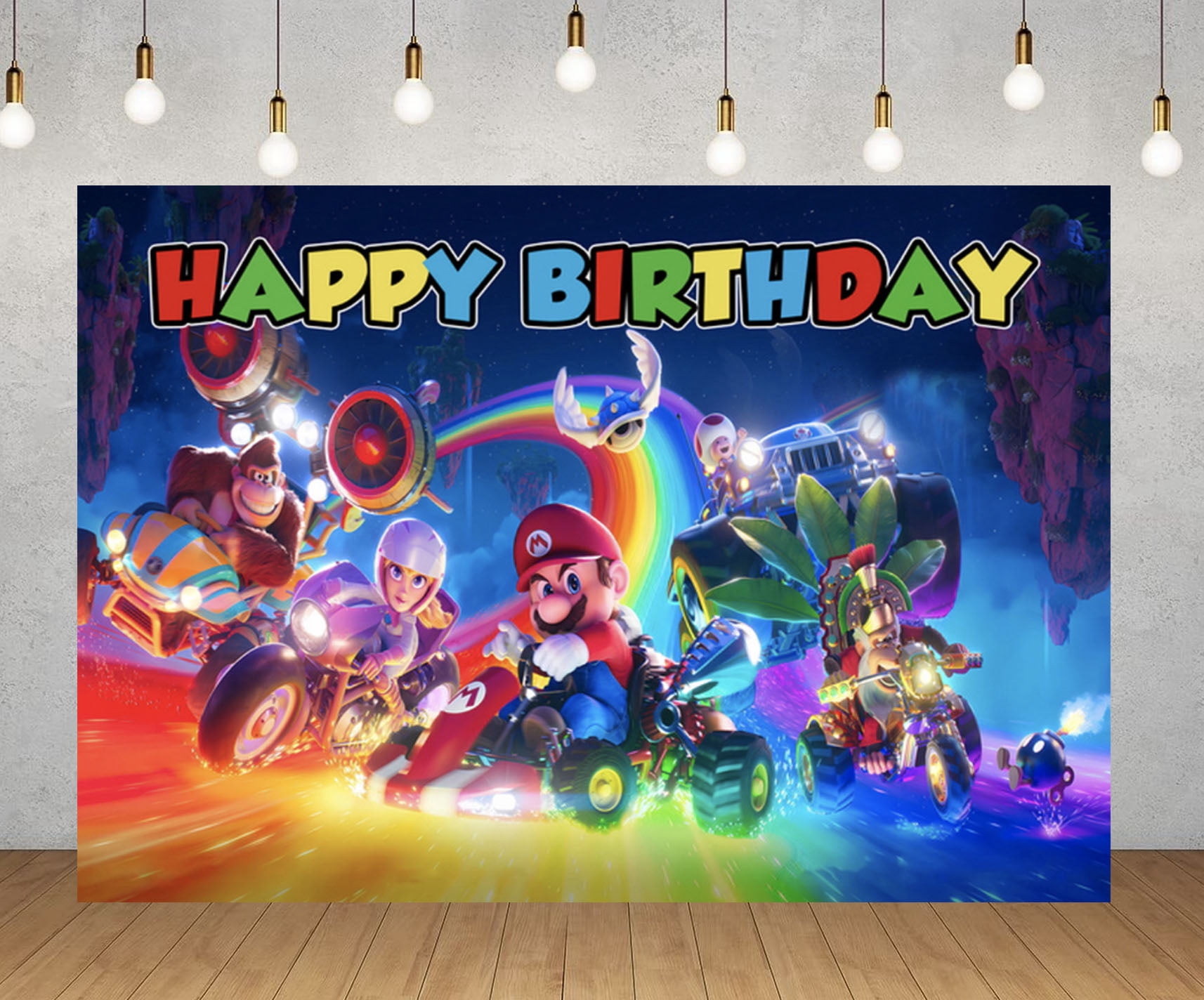 Mario party backdrop, 60x40 inch Mario background cloth, suitable for ...