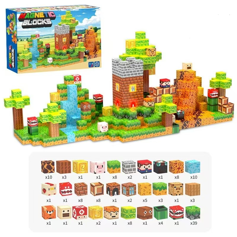 Mario-themed building block Set 137 pieces (with 3 lights) - Walmart.com