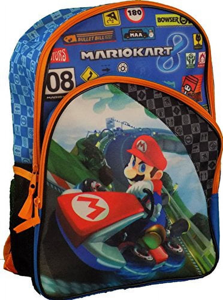 Mariokart 16" Backpack with Front Compartment - Walmart.com
