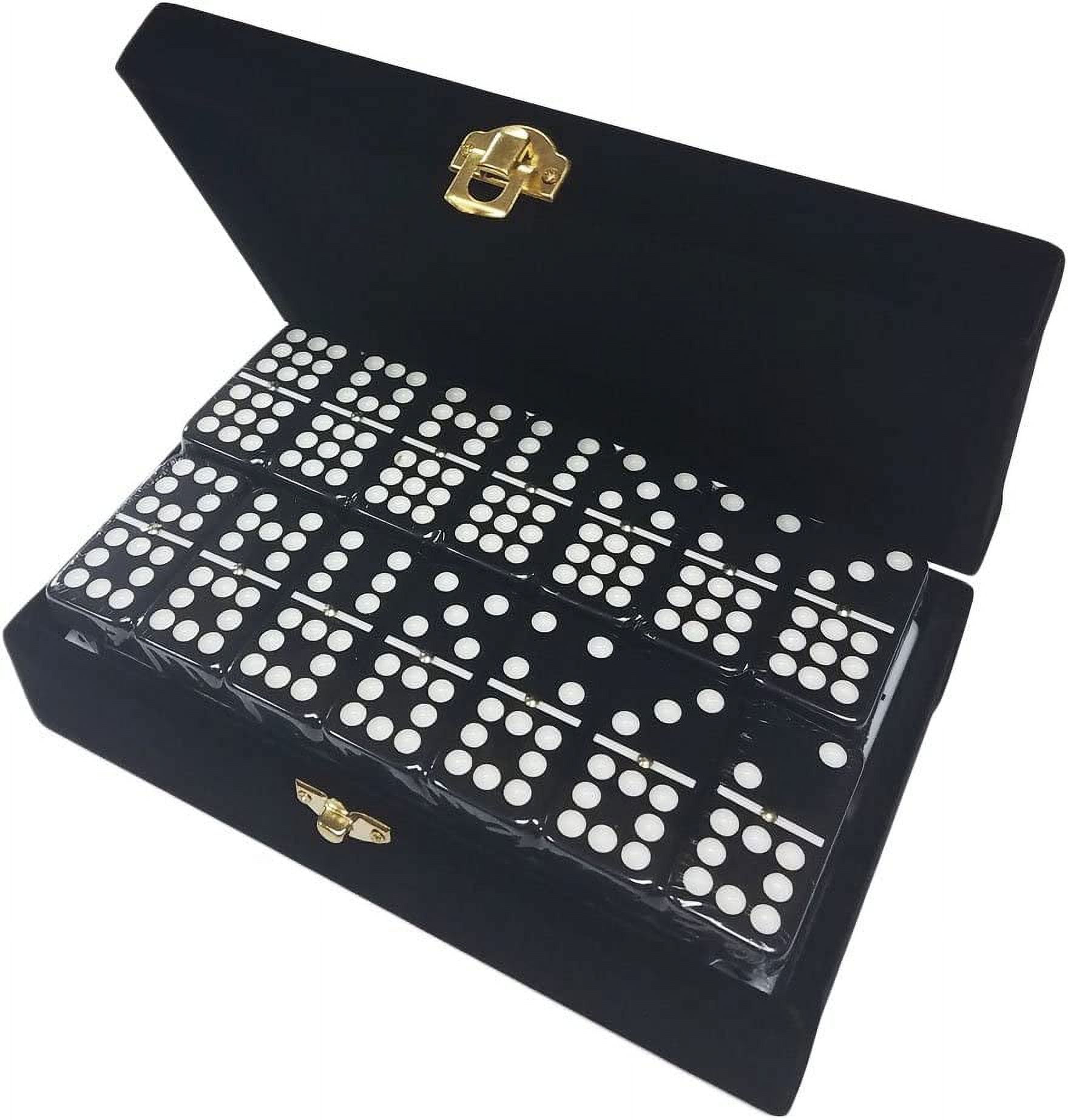 Marion & Co. Domino Double Nine Black Jumbo Tournament Size Domino with ...