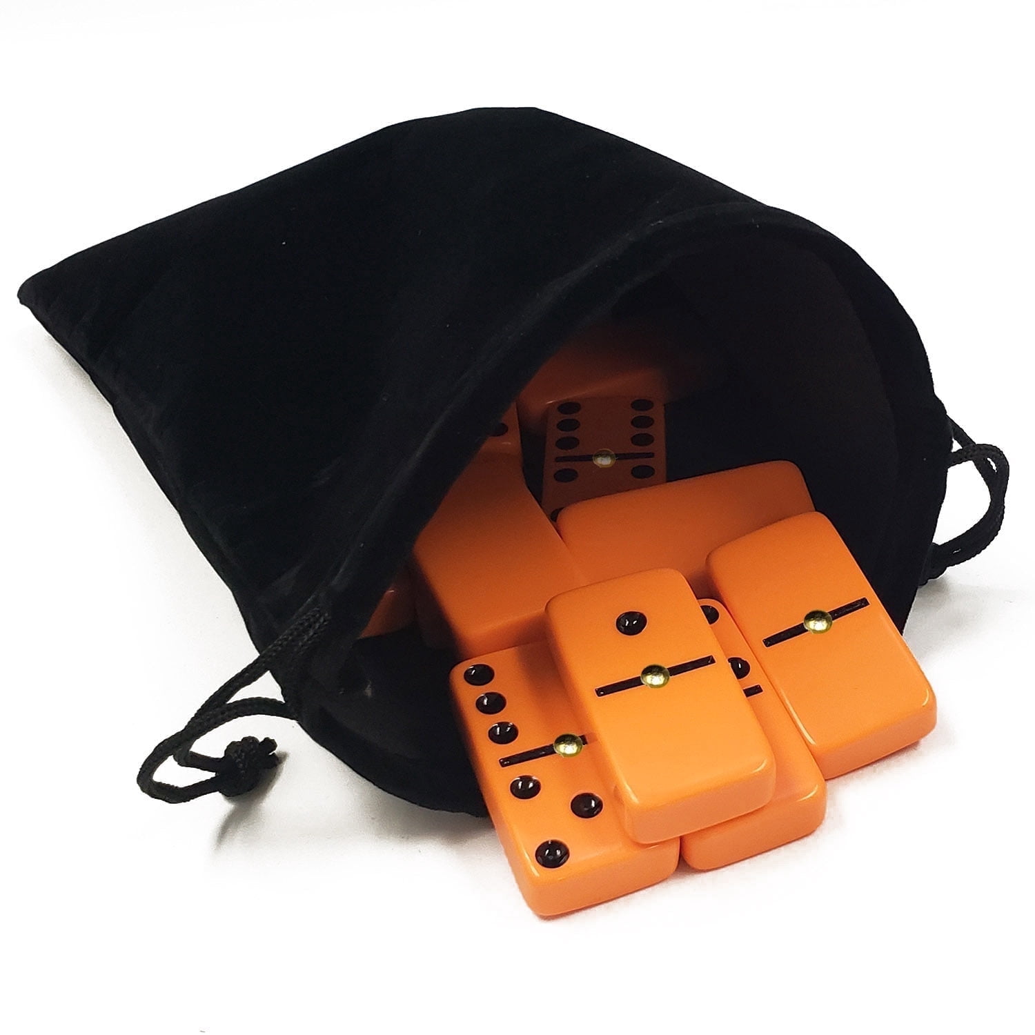 Marion & Co. Domino Double Six Orange Jumbo Tournament Domino with ...