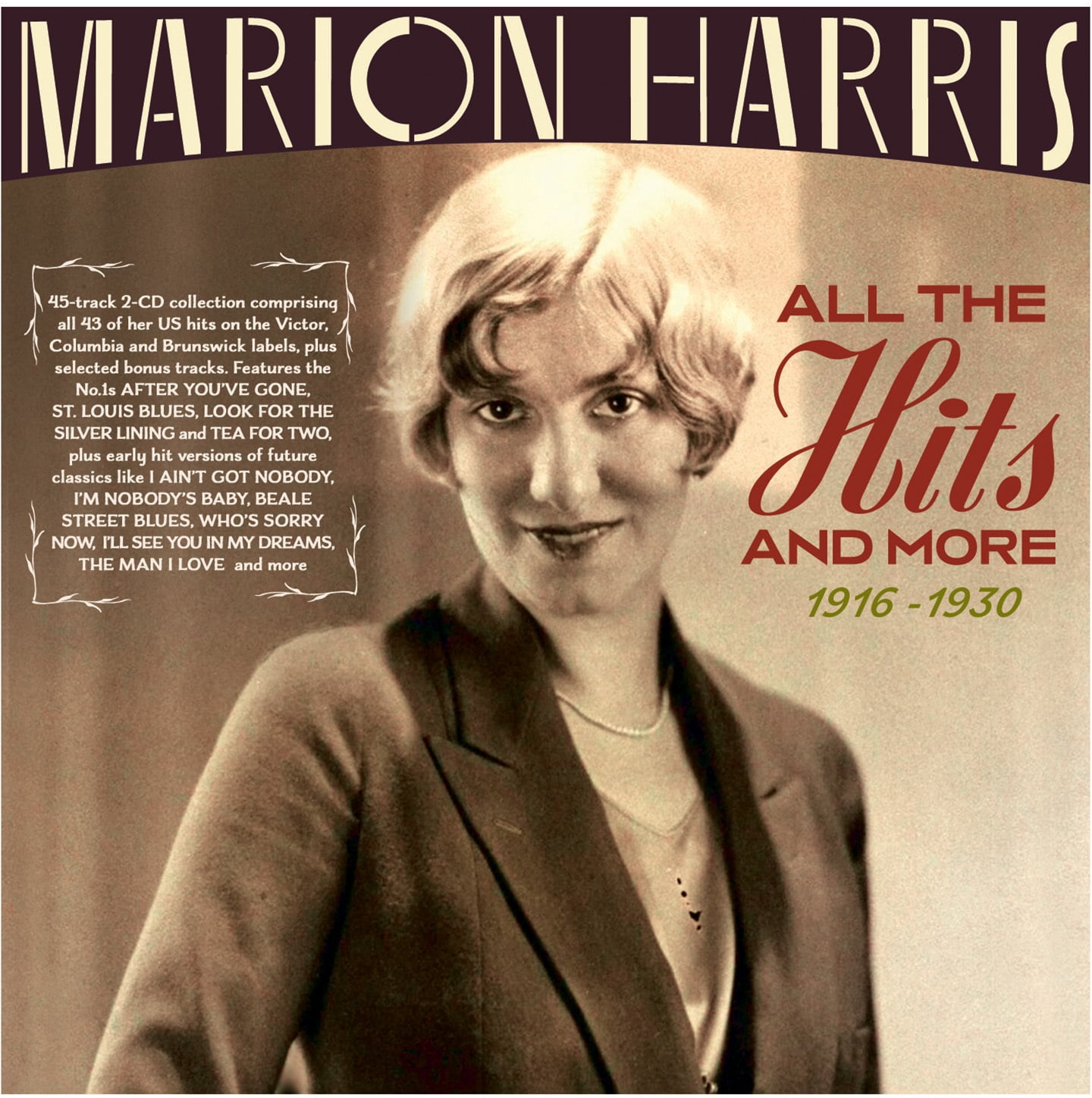 Marion Harris - All The Hits And More 1916-1930 - Music & Performance ...