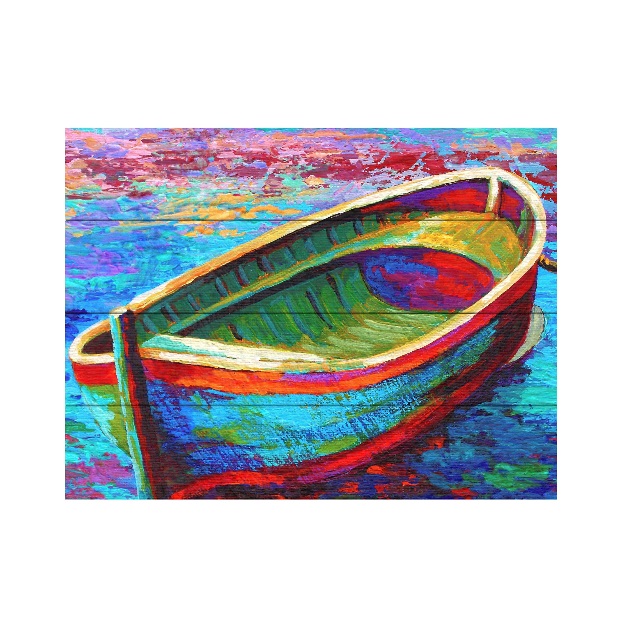 Marion Rose 'Boat 9' Wood Slat Art - Walmart.com