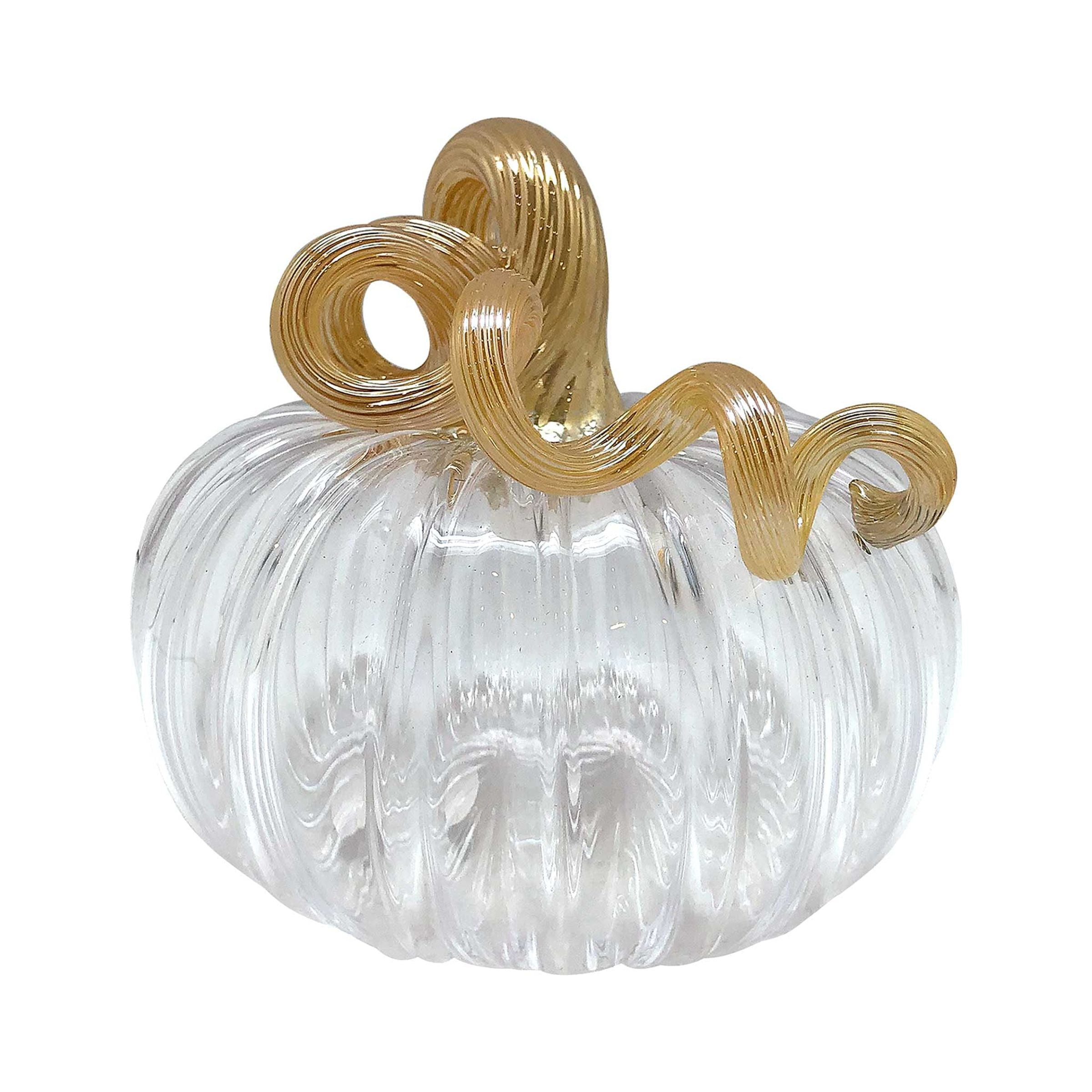 Mariposa Clear Glass Large Pumpkin - 7502C - Walmart.com