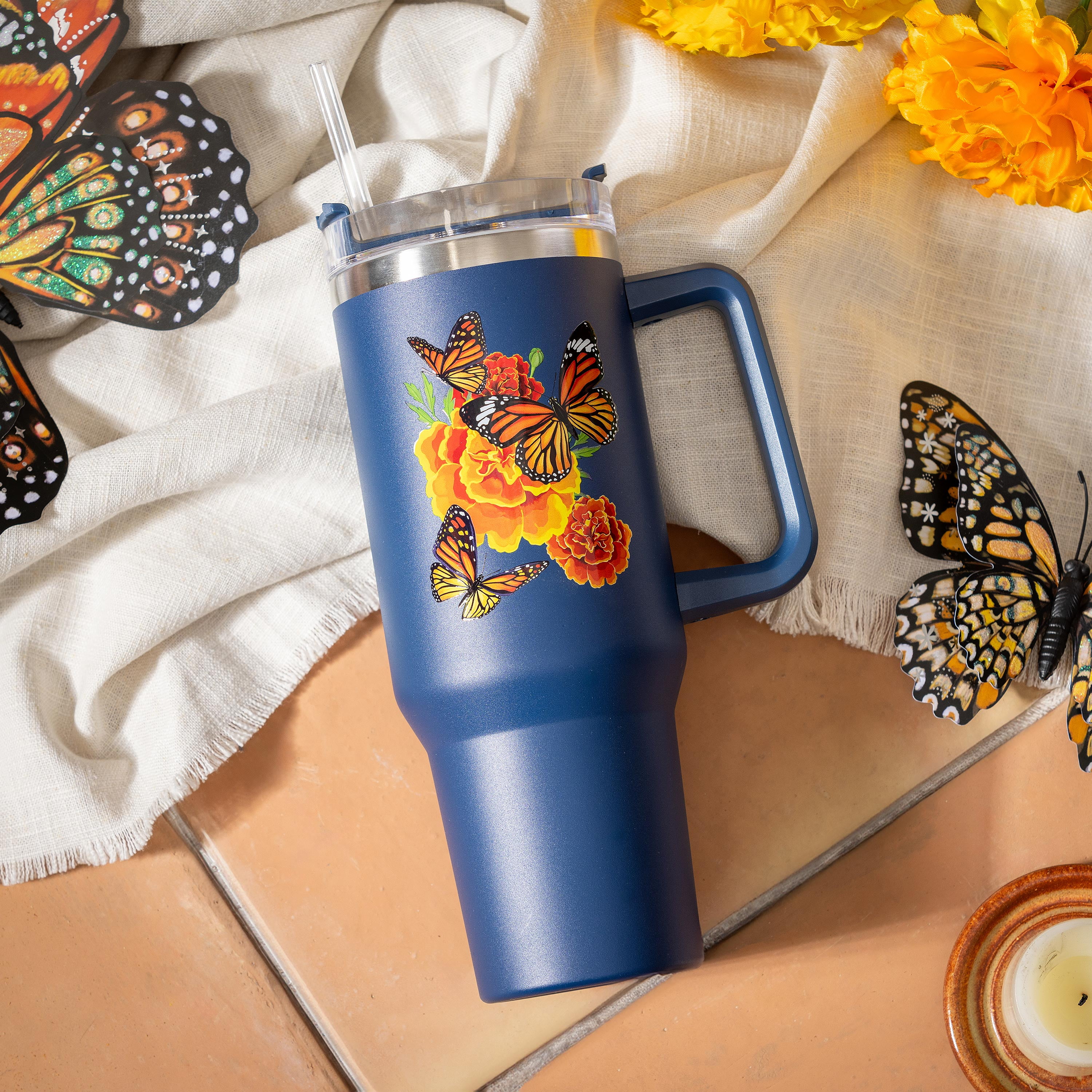Mariposa Melody Monarch Canyon Cup, Double Wall Stainless Steel w ...