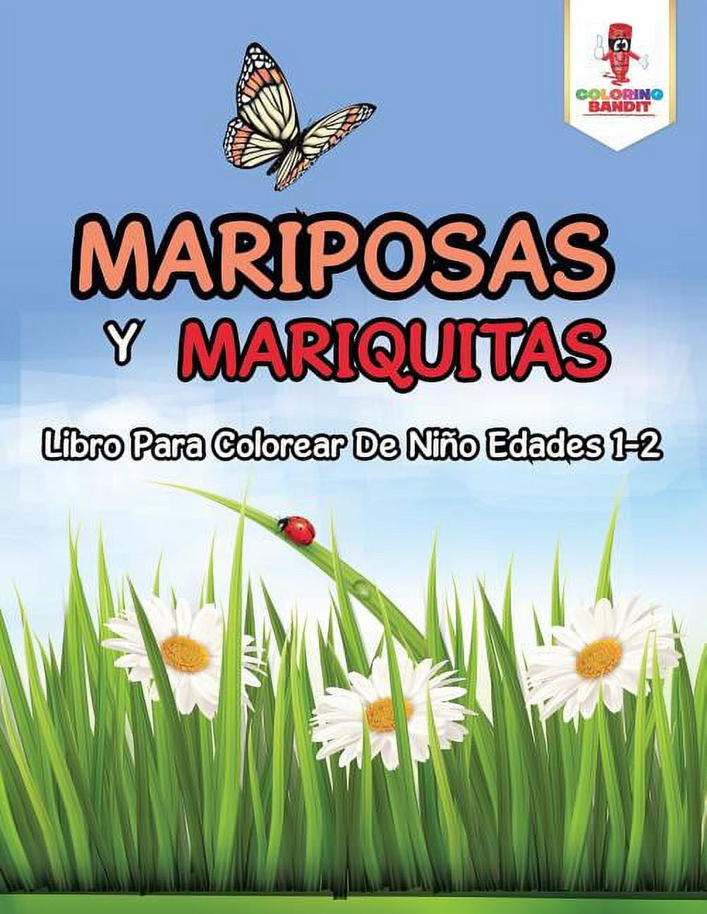 Mariposas Y Mariquitas: Libro Para Colorear De Niño Edades 1-2 ...
