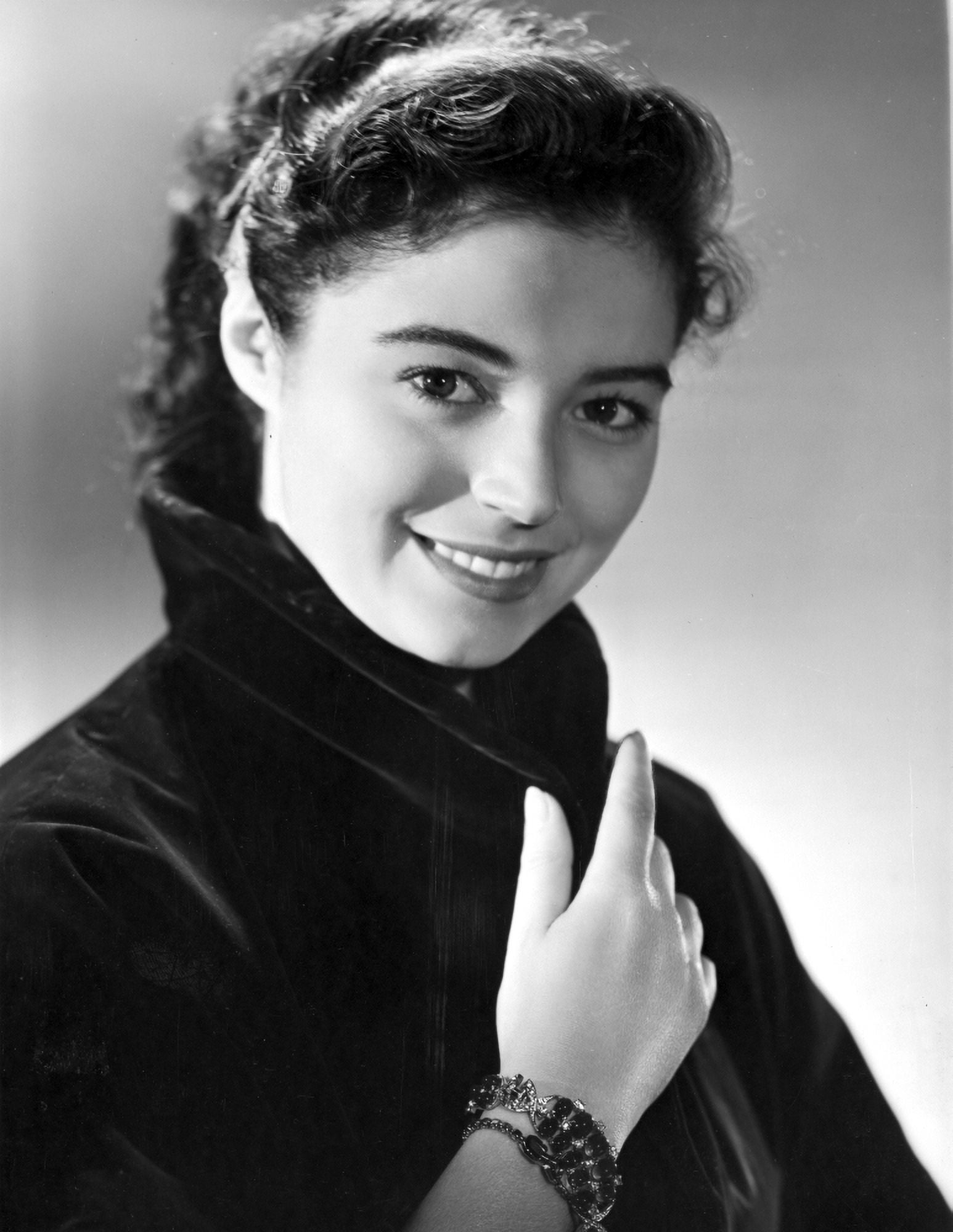 Marisa Pavan Posed in Black Suit with a Smile Photo Print (24 x 30 ...